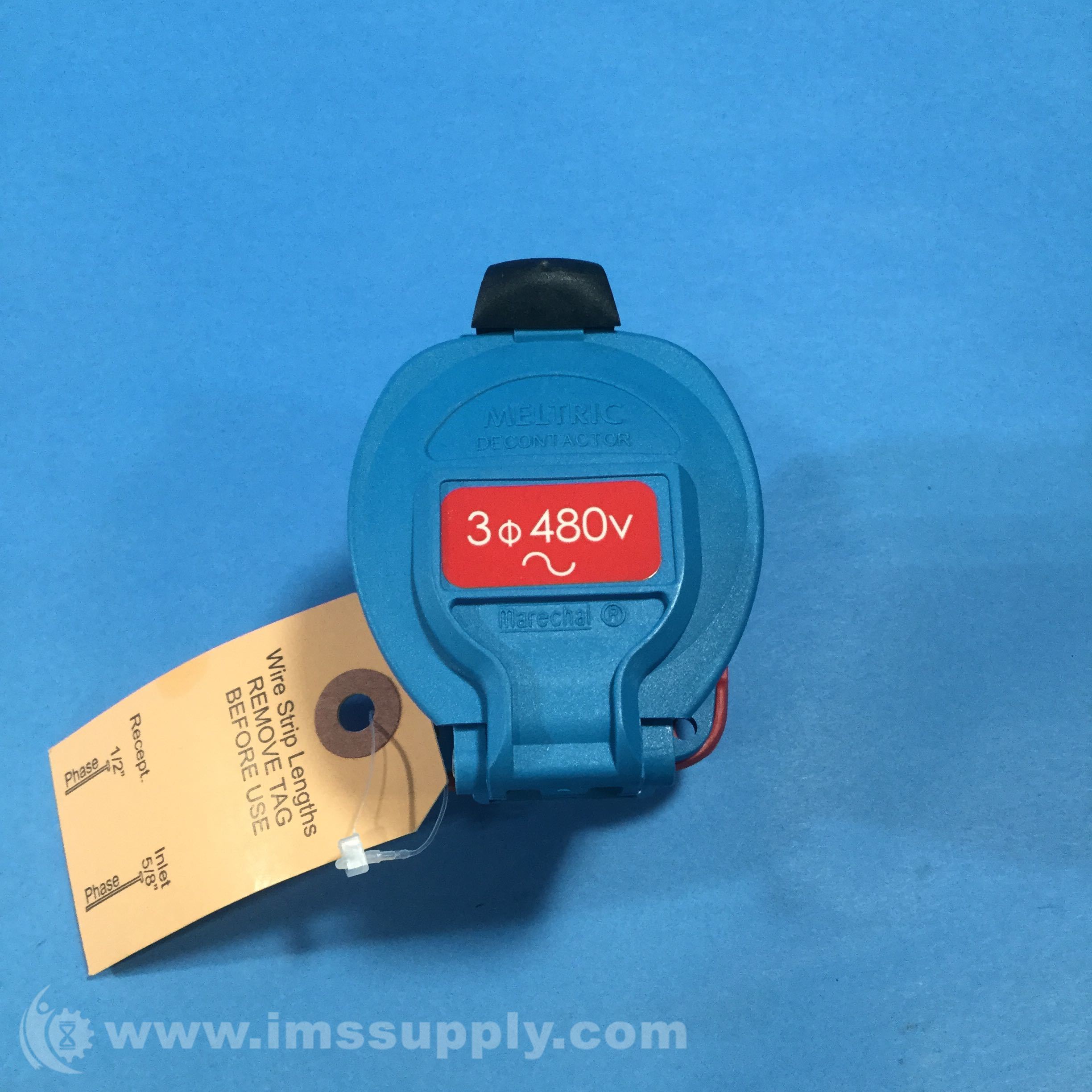 Meltric 63-14043 Receptacle, 20 Amp 480 Volt, DSN20 Series - IMS Supply