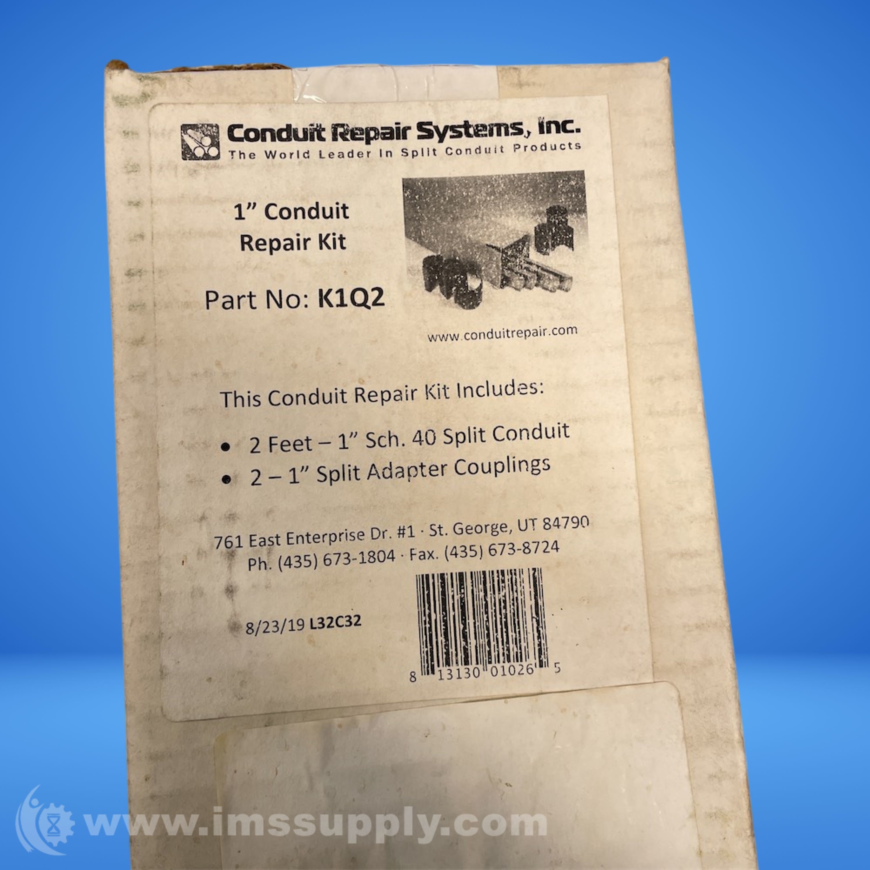 Conduit Pipe Products K1Q2 1 Inch Conduit Repair Kit - IMS Supply