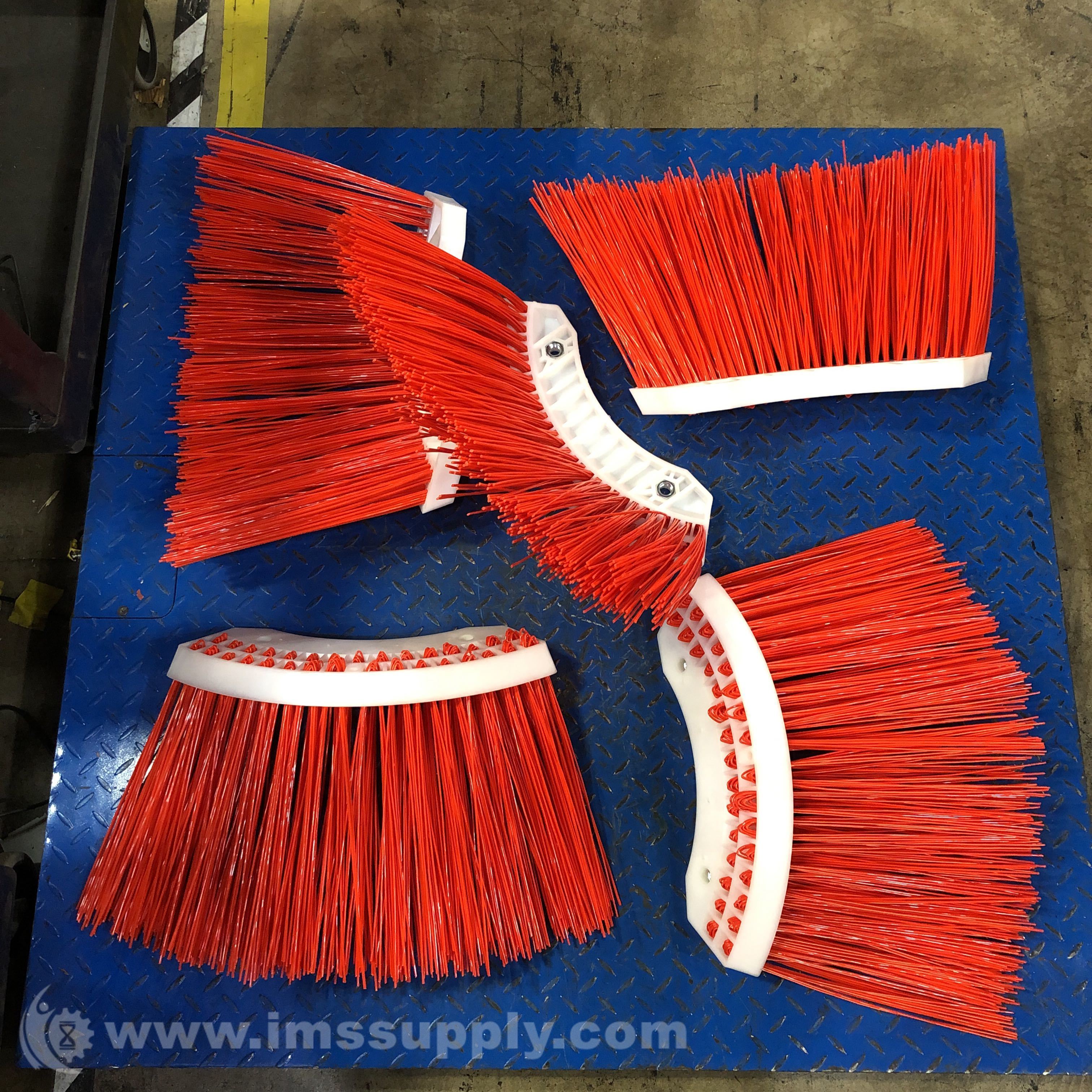 Elgin 1047327 5-Section Poly Gutter Broom Bear, Red, Box of 5 - IMS Supply