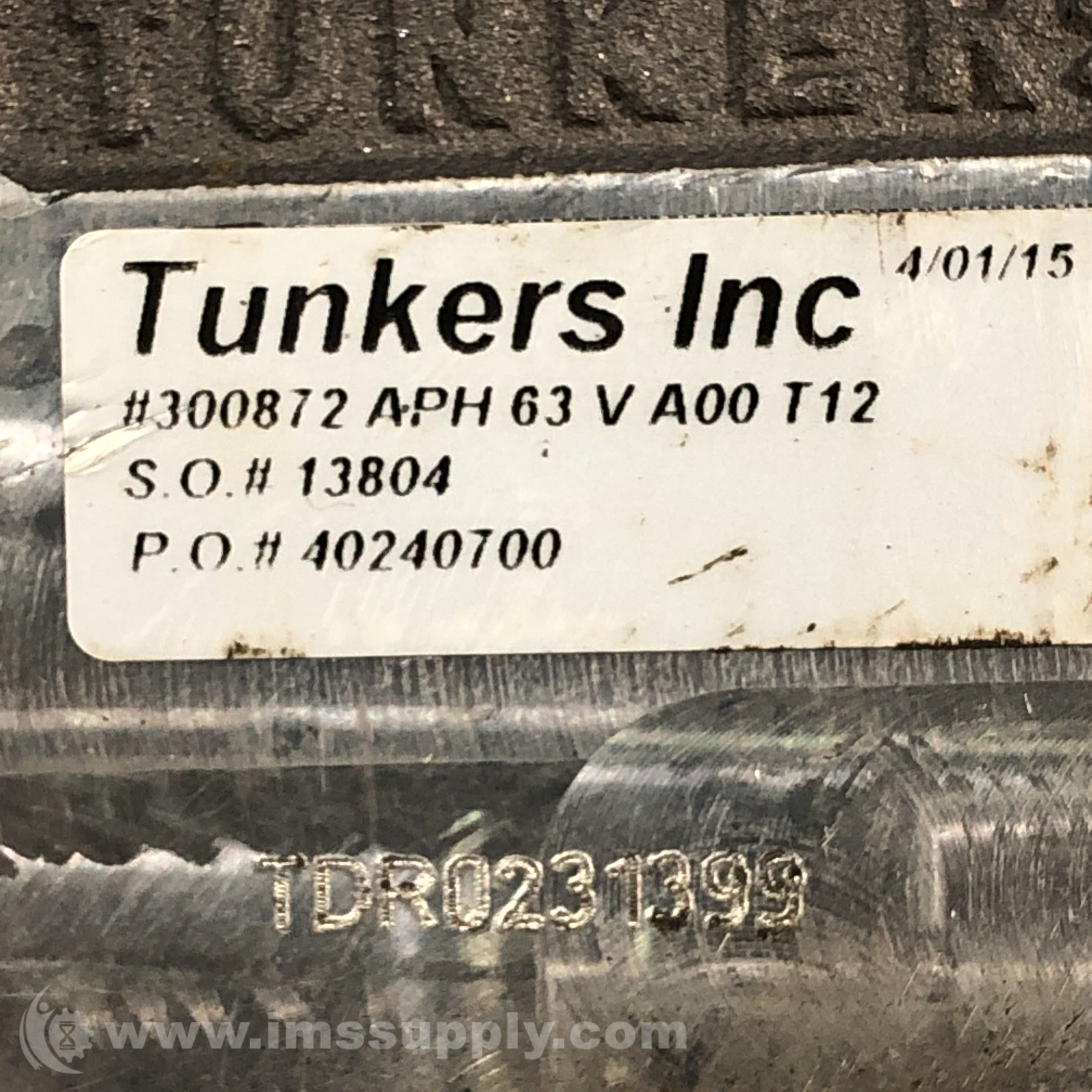 Tunkers 300872APH63VA00T12 - IMS Supply