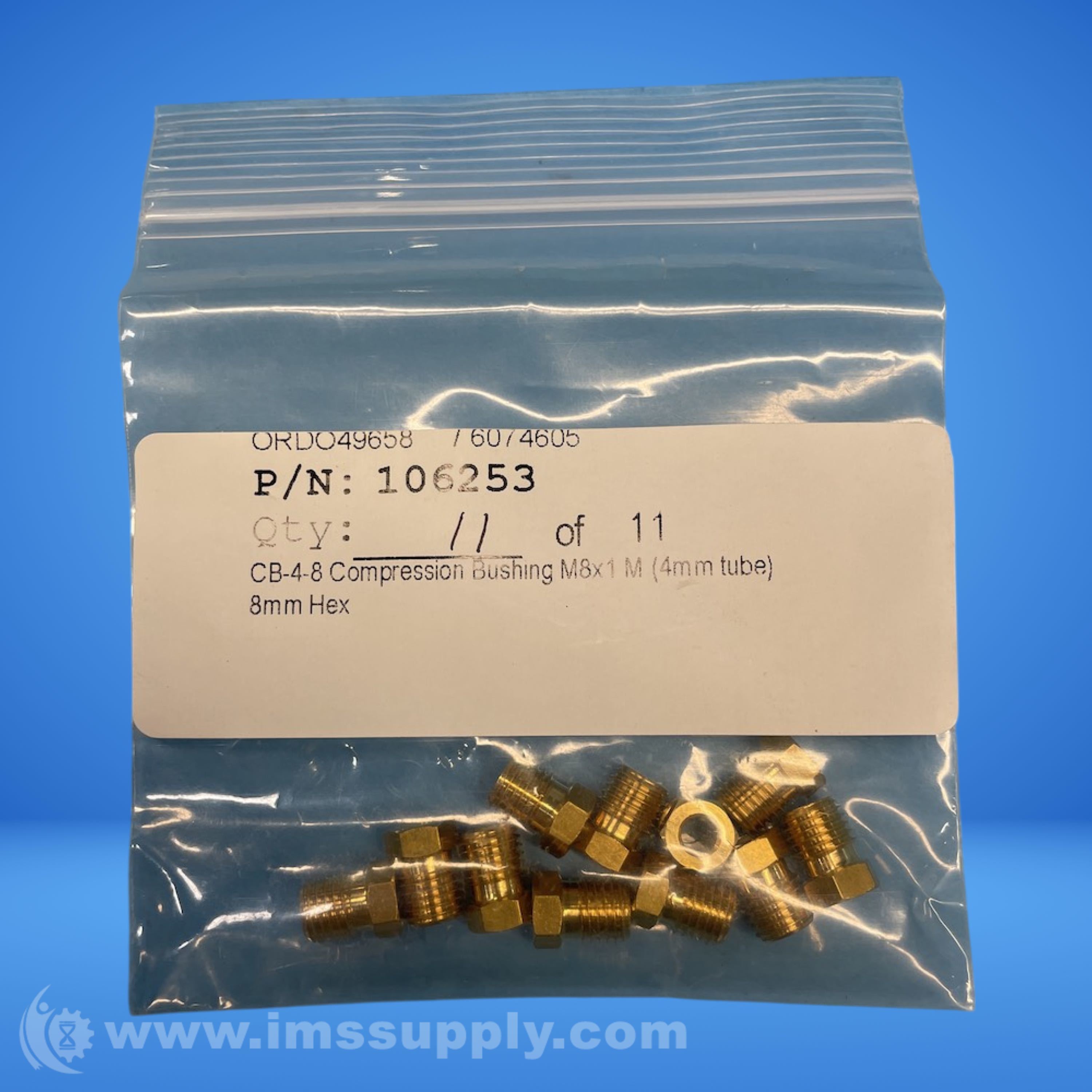 LUBE USA 106253 Compression Bushing - IMS Supply