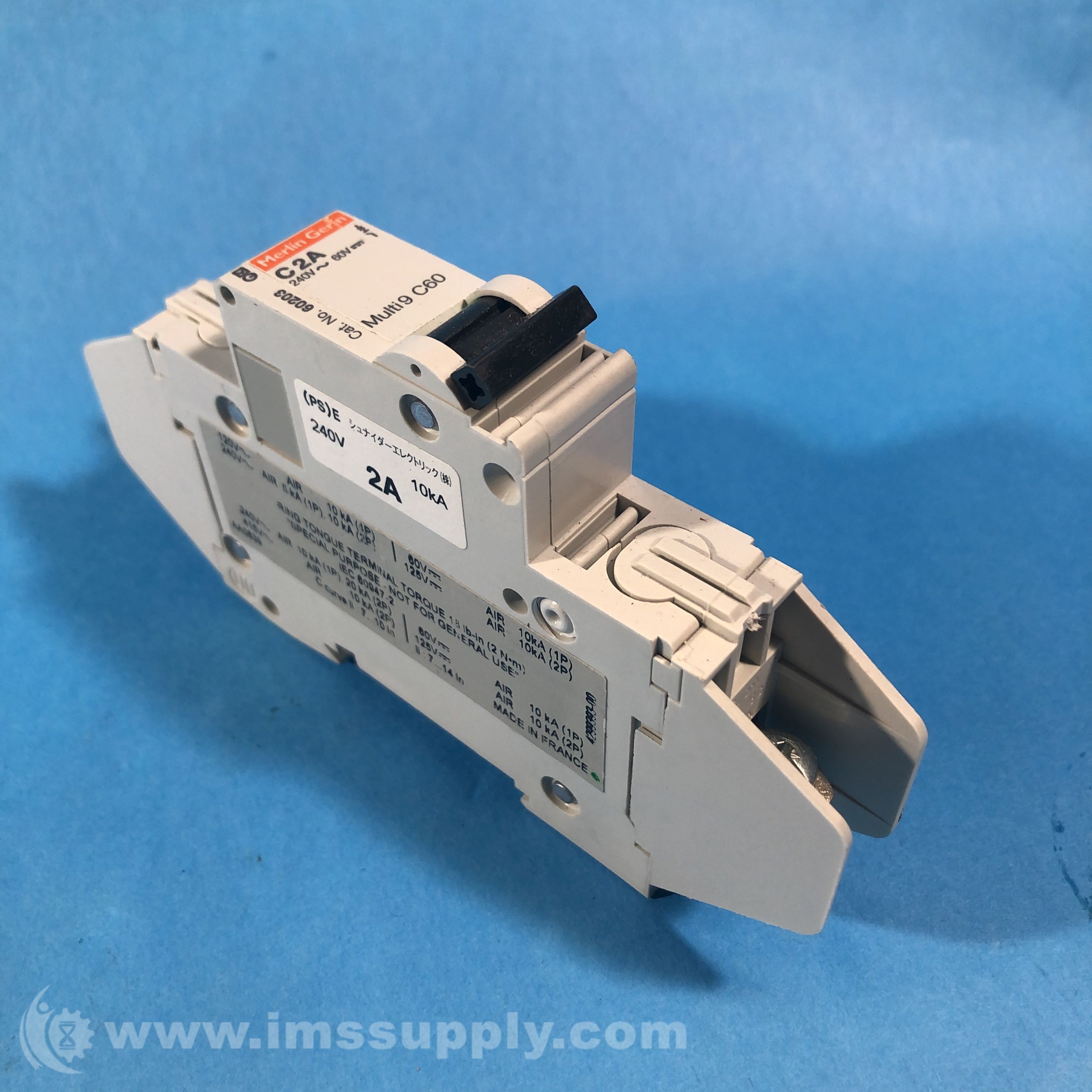Merlin Gerin 60203 C2A Multi 9 C60 Miniature Circuit Breaker - IMS Supply