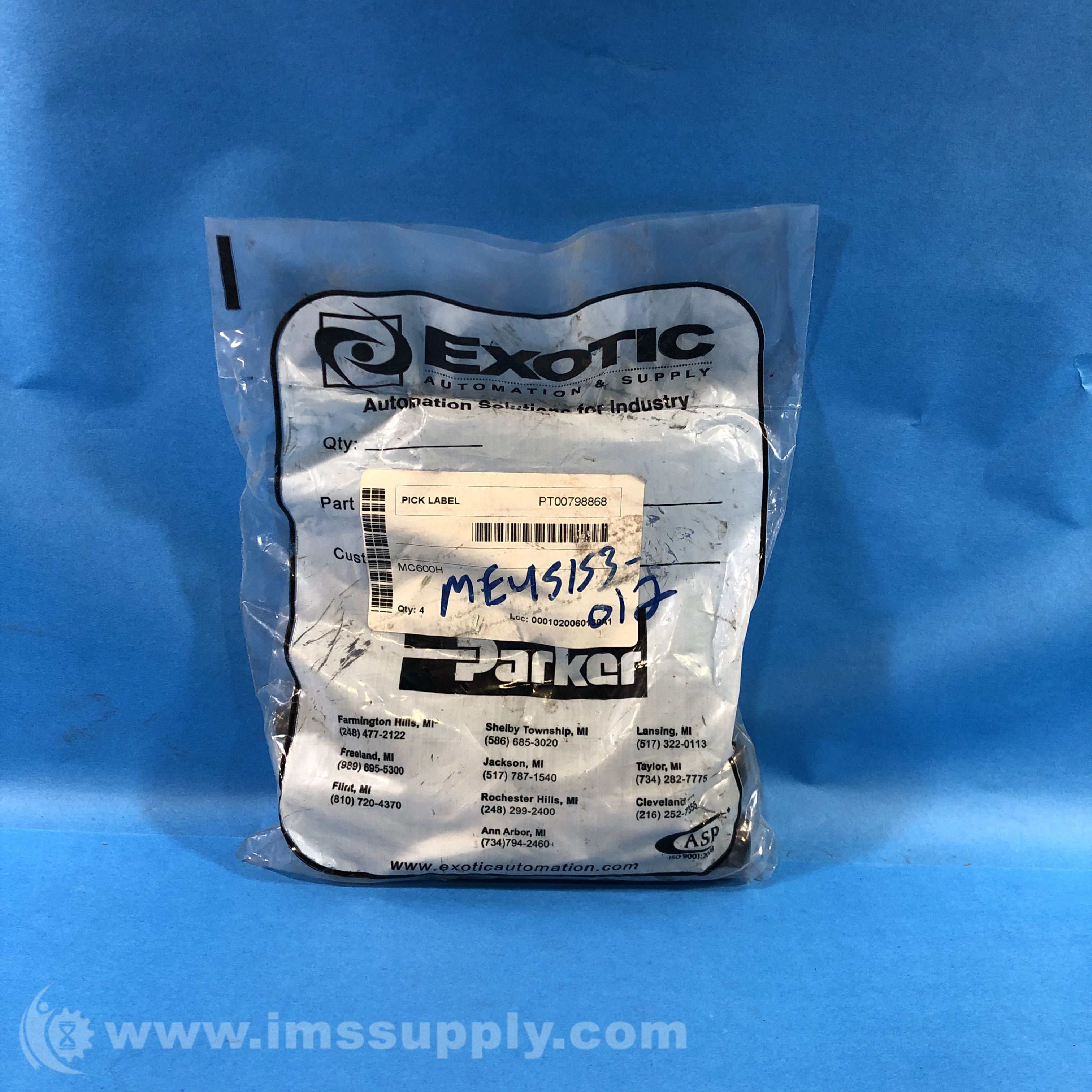 Exotic Automation and Supply MC600-H Shock Absorber 250-2500lb - IMS Supply