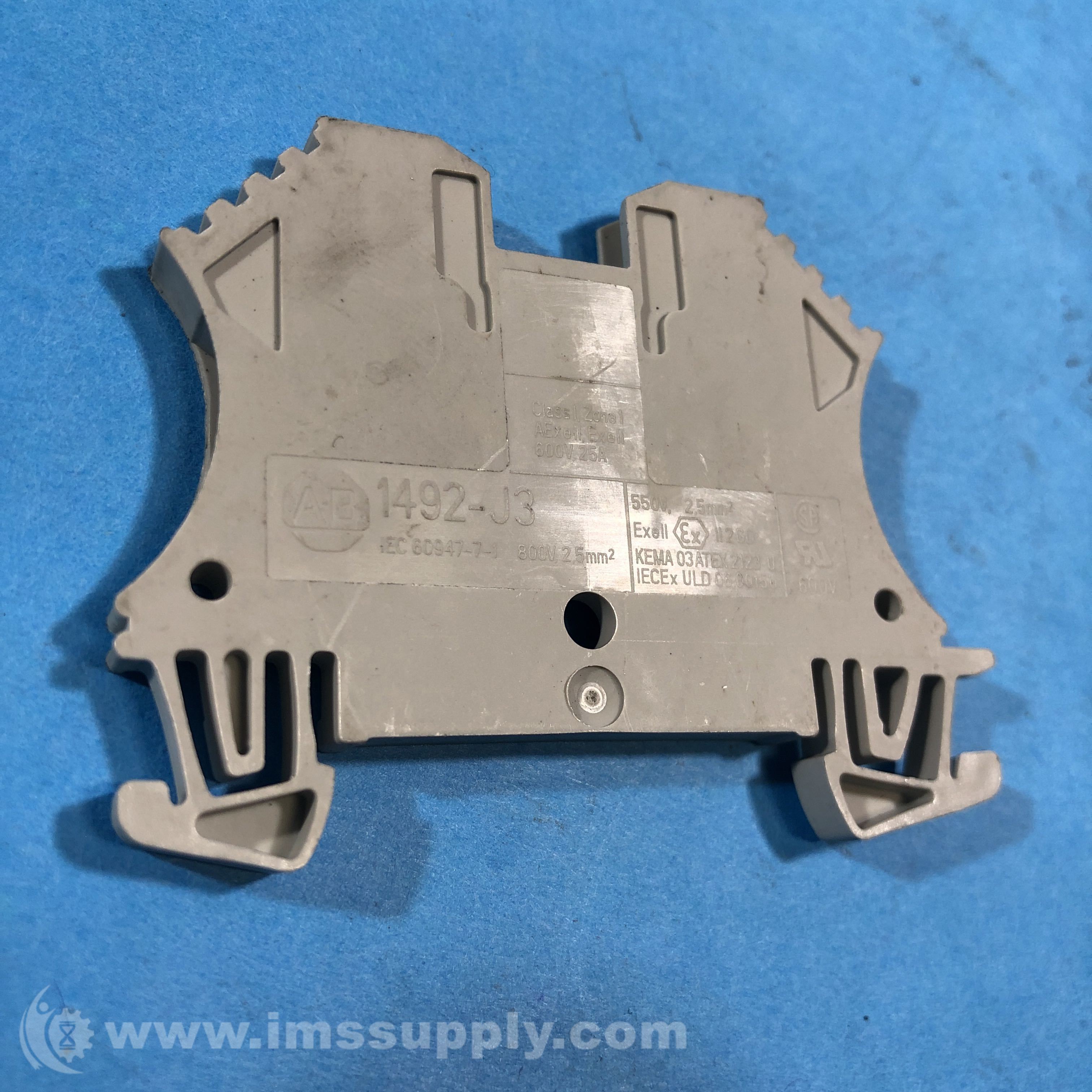 Allen Bradley 1492-J3 Terminal Block, 25A, 600V AC/DC - IMS Supply
