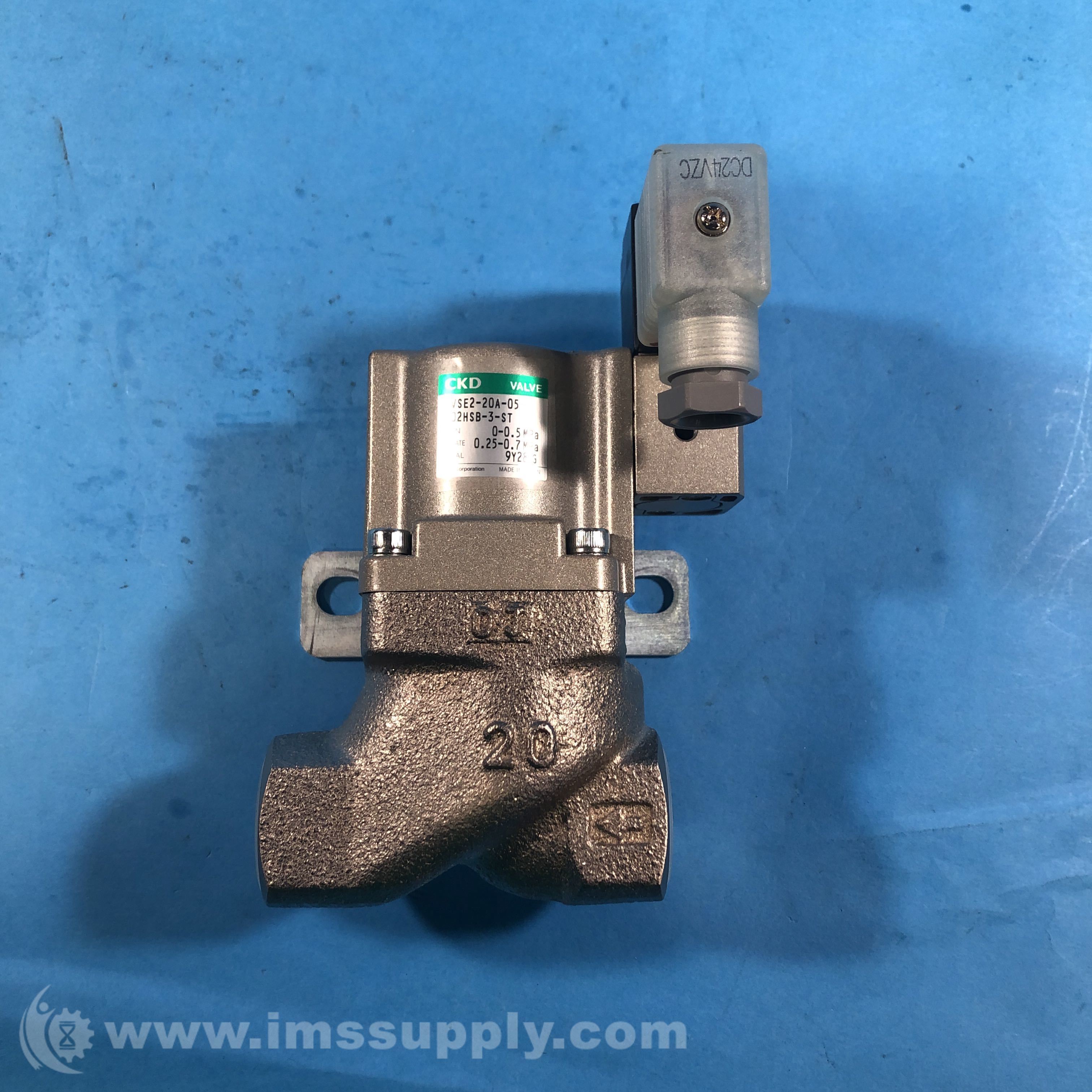 CKD CVSE2-20A-05-02HSB-3-ST Solenoid Valve - IMS Supply