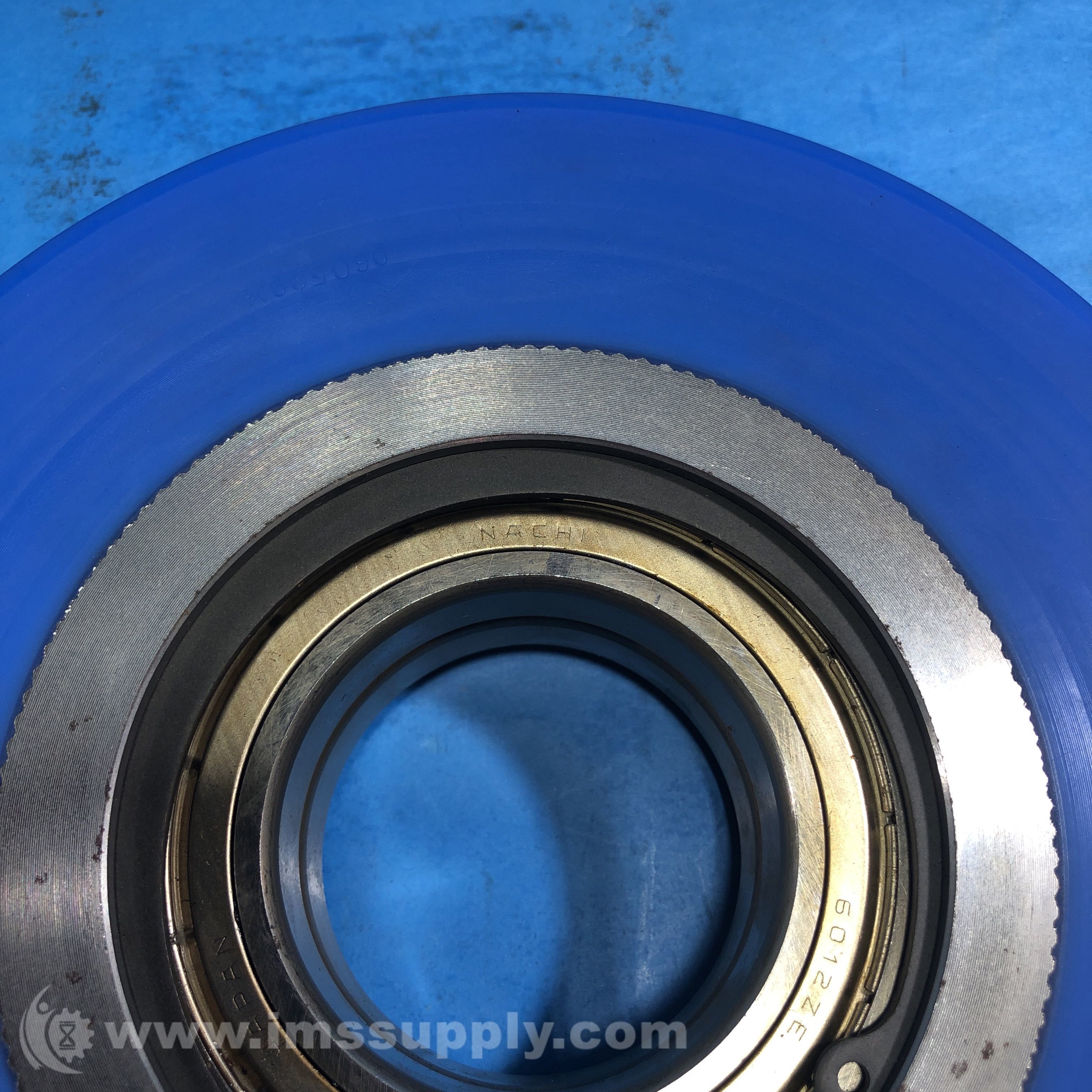 Nippon Polypenco MCF-RBP 200X49 Blue Nylon Pulley Roller Wheel - IMS Supply