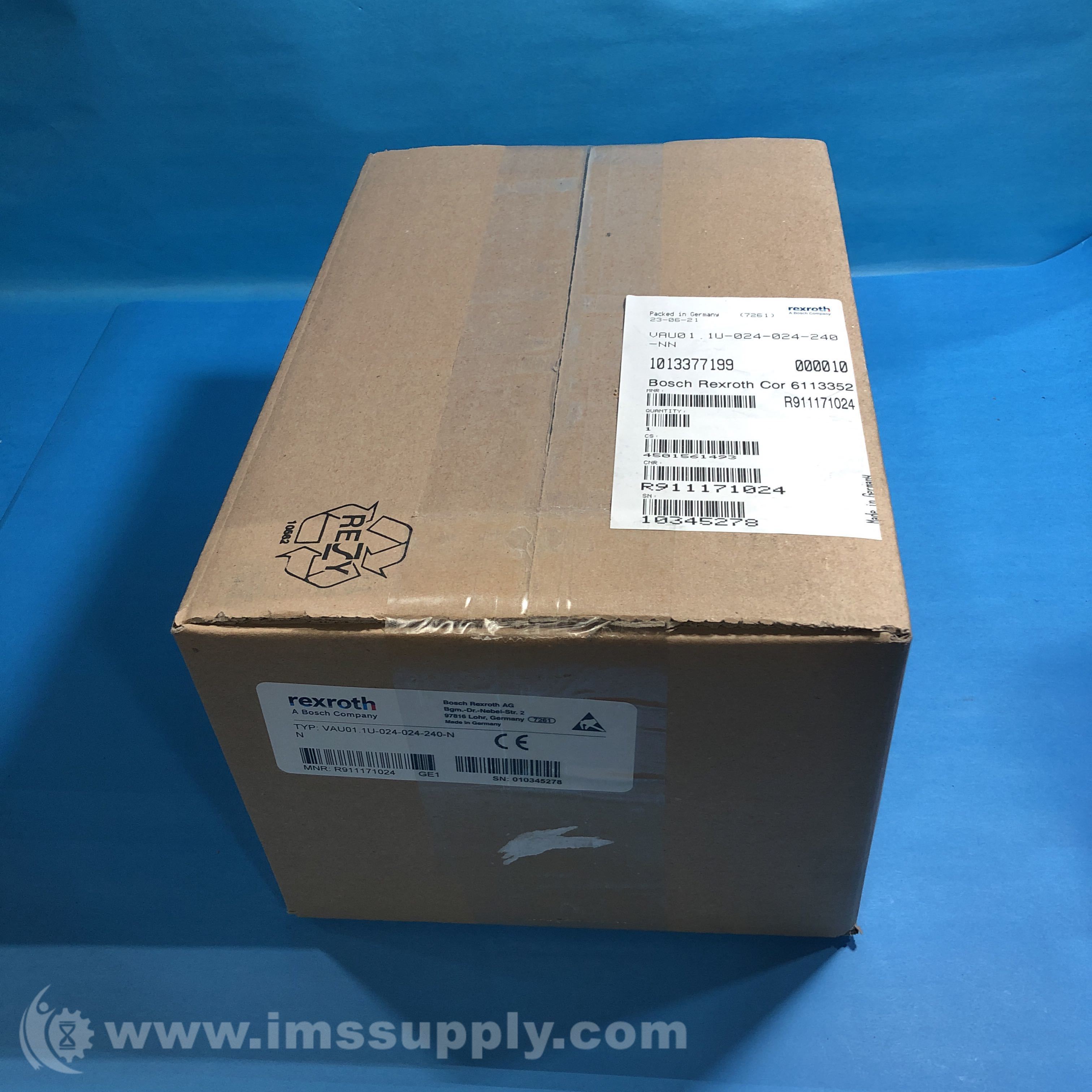 Rexroth R911171024 Power Supply, 24 VDC - IMS Supply