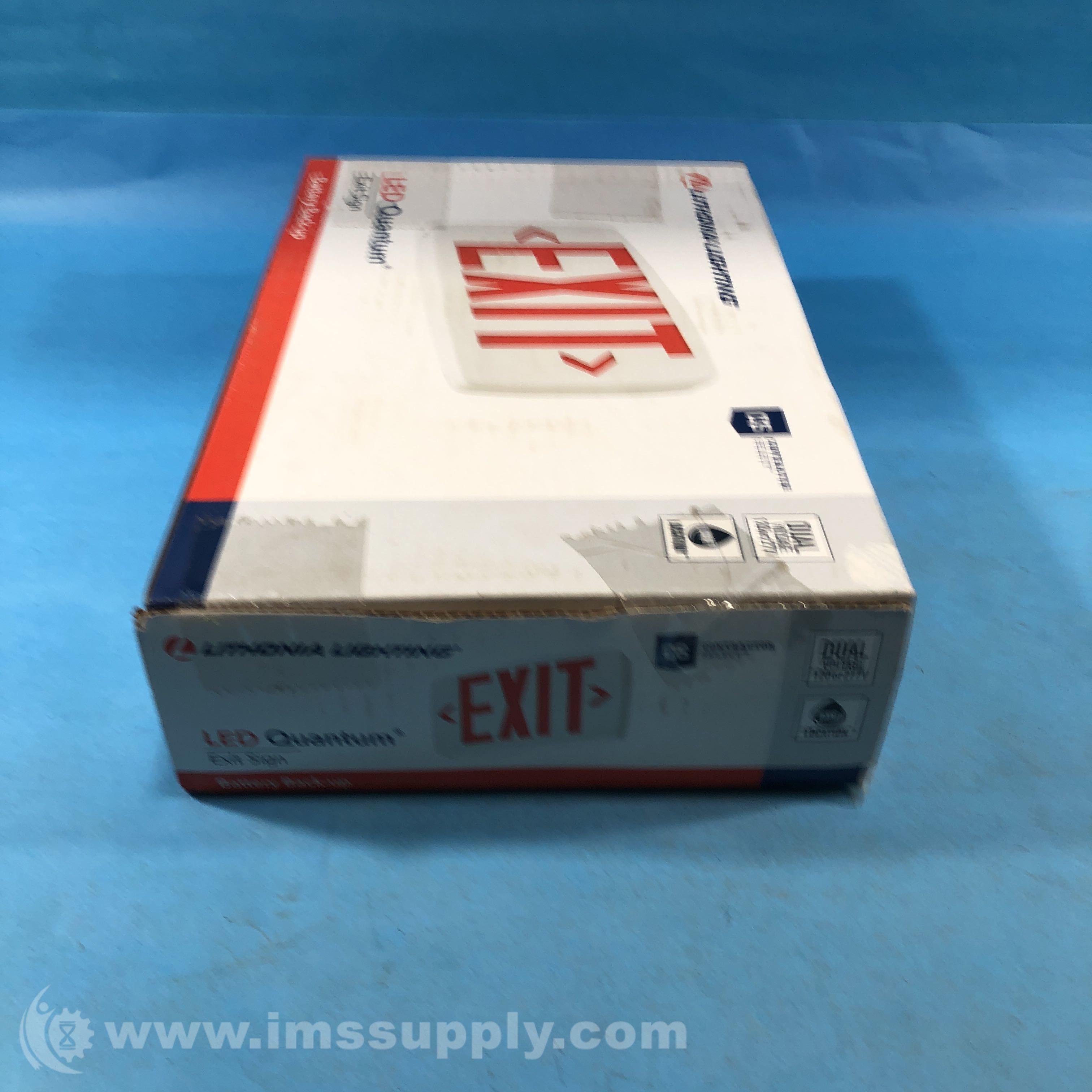 Lithonia Lighting LQM S W 3 R 120/277 EL N M6 Emergency Exit Sign - IMS ...