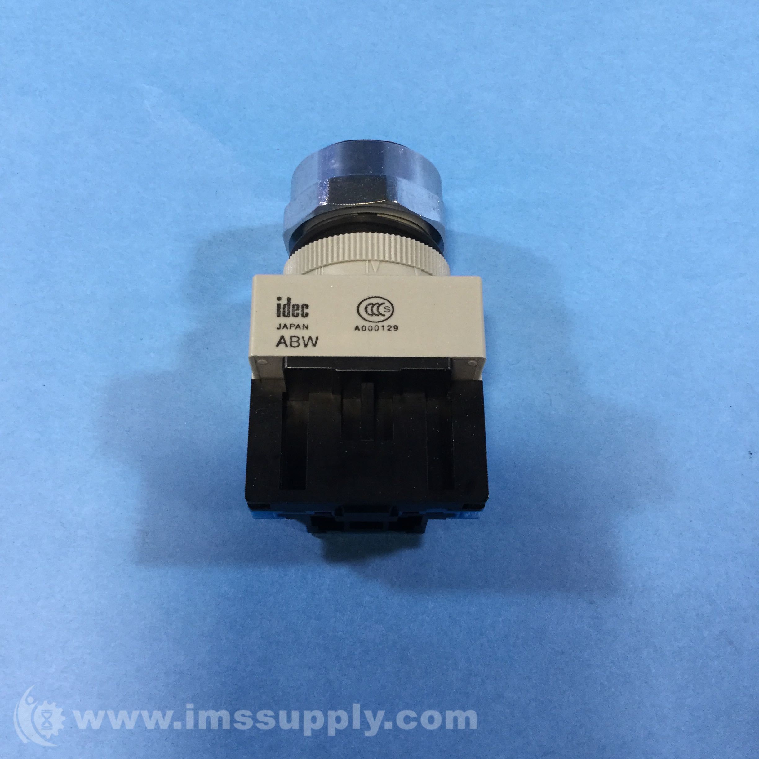 Idec ABW110-B Pushbutton Non-Illuminated 2 Position MOM Black 1NO - IMS ...