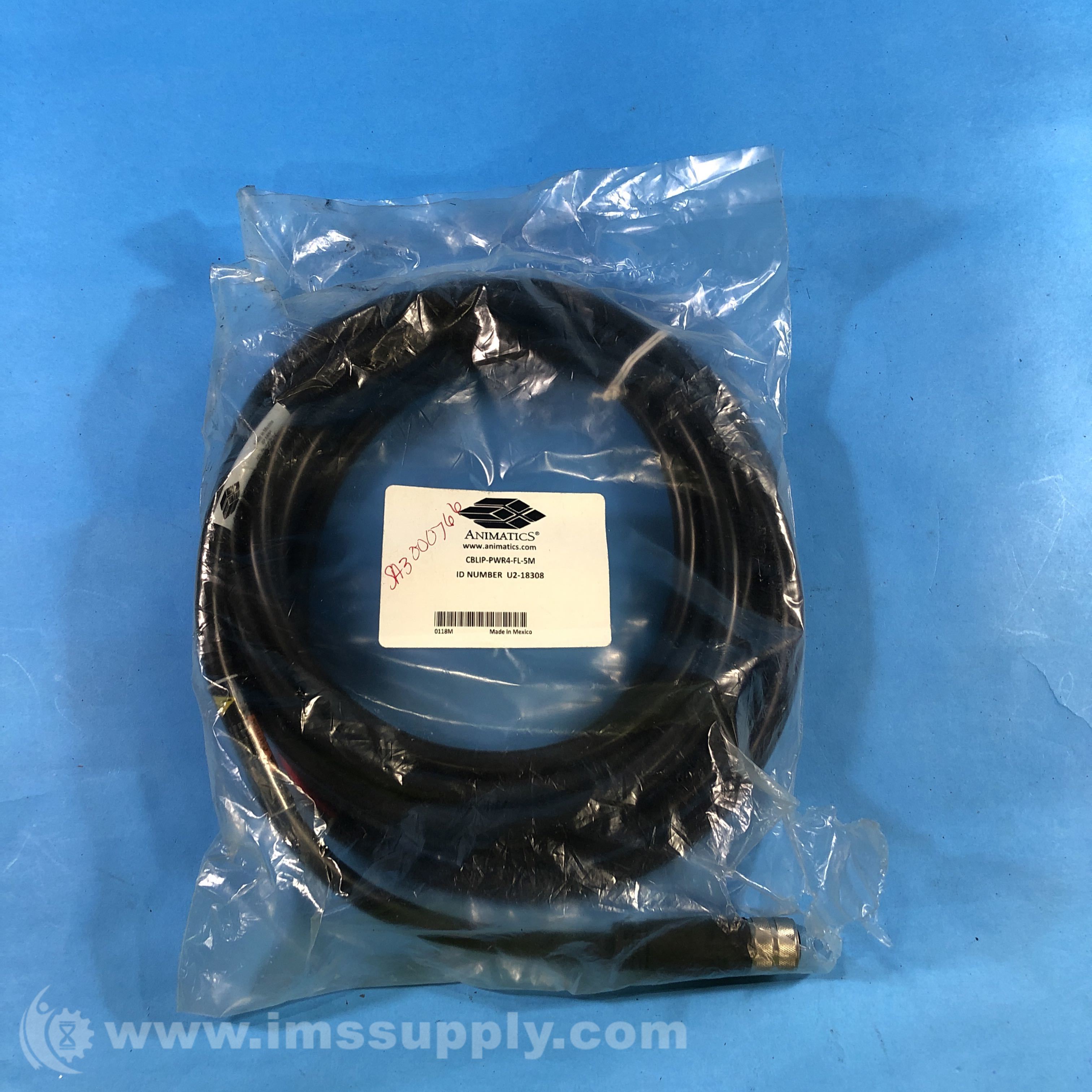 Animatics CBLIP-PWR4-FL-5M Power Flying Lead Cable - IMS Supply