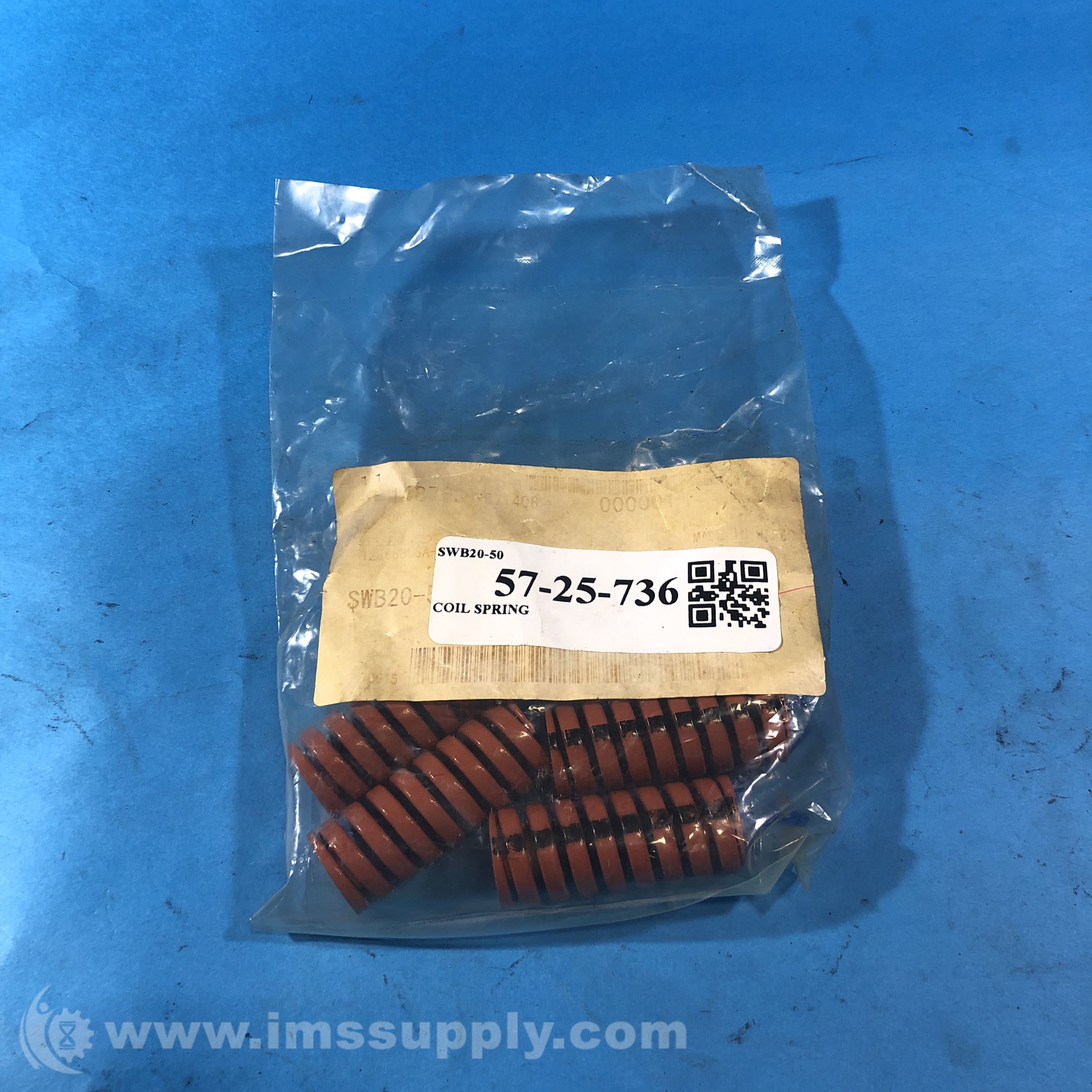 Misumi SWB20-50 Heavy Duty Die Spring 20% Deflection Pack of 4 - IMS Supply