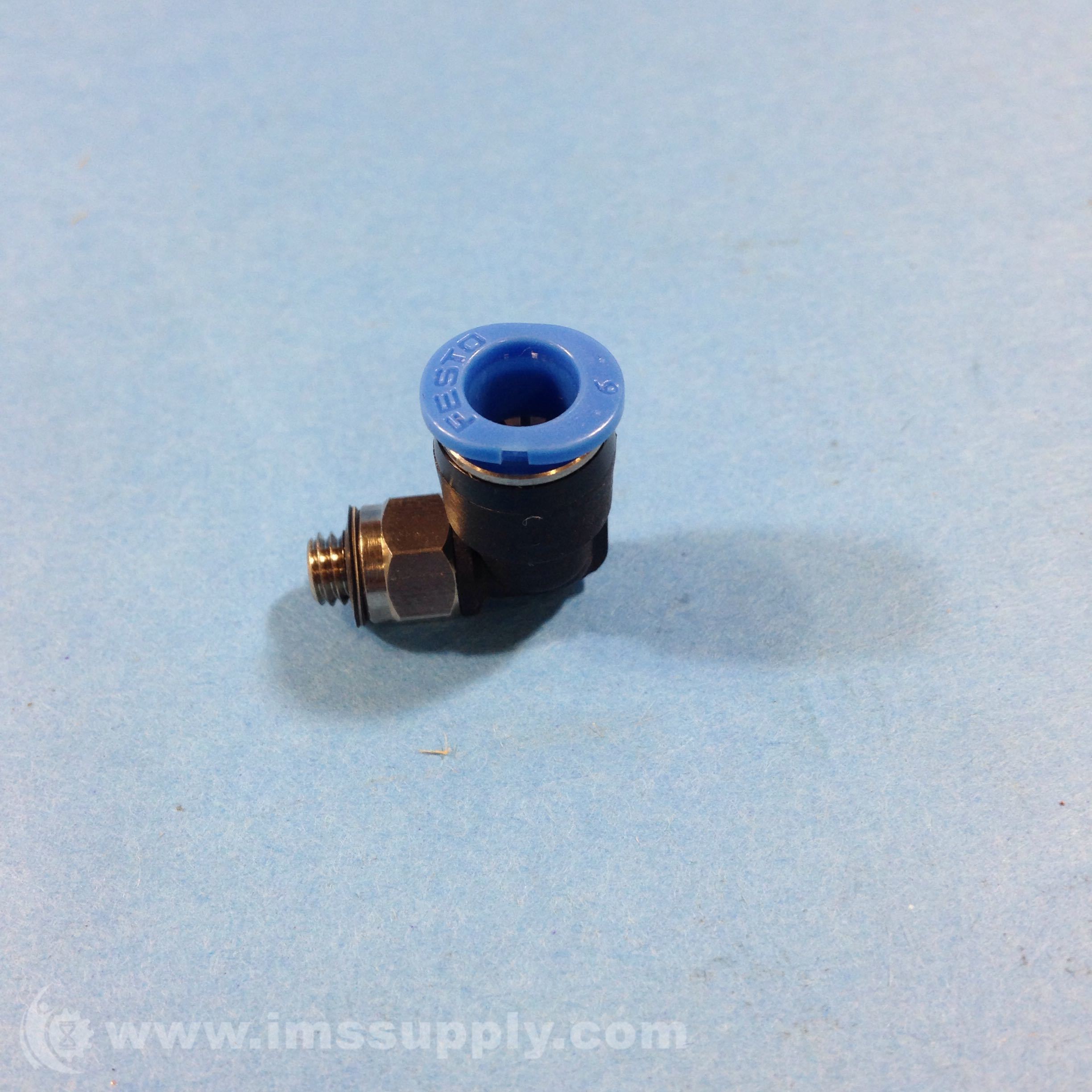 Festo QSML-M5-6 Push-in 90 Deg Connector, 1 Port M5 Thread - IMS Supply