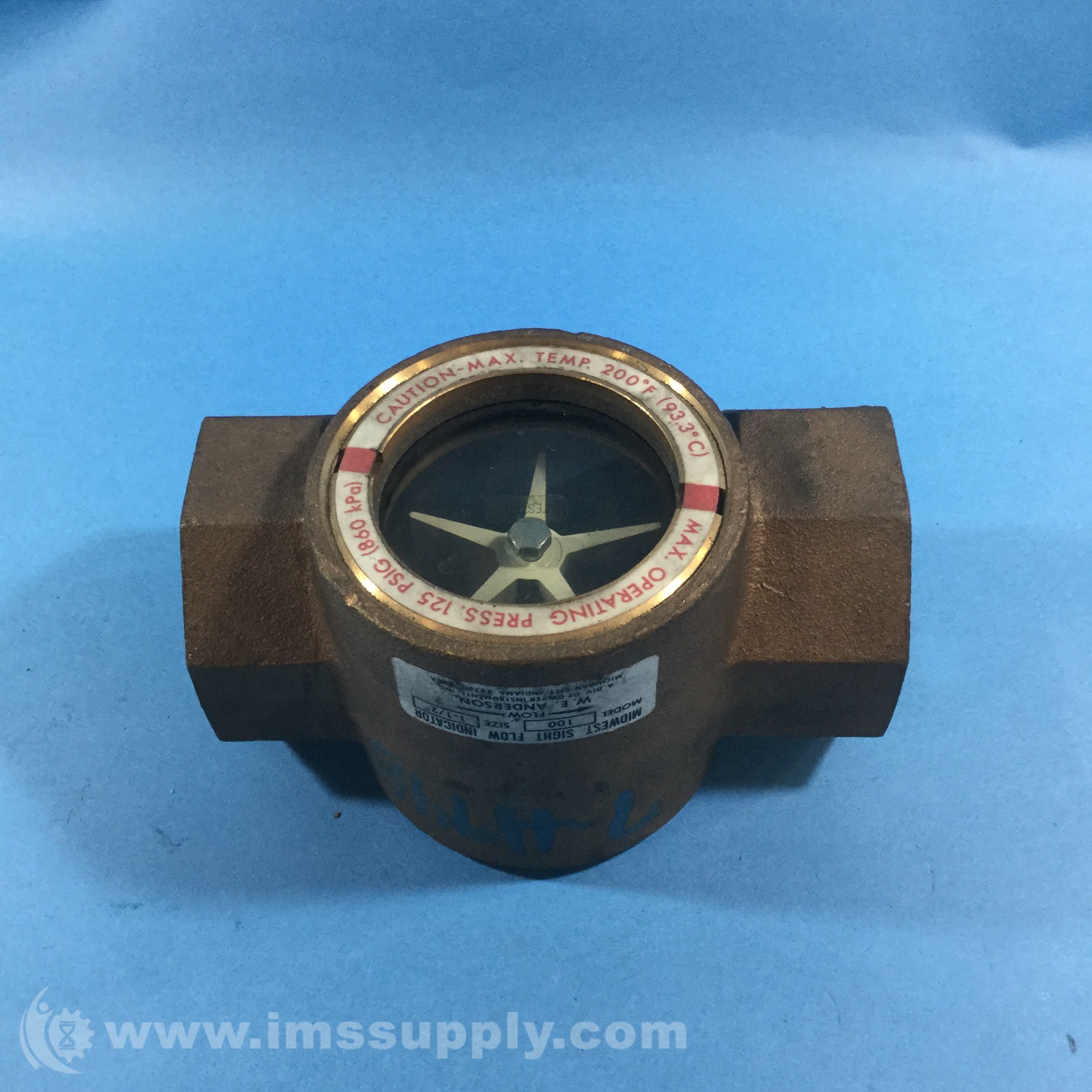 Dwyer Instruments SFI-100-1-1/2 Sight Flow Indicator - IMS Supply