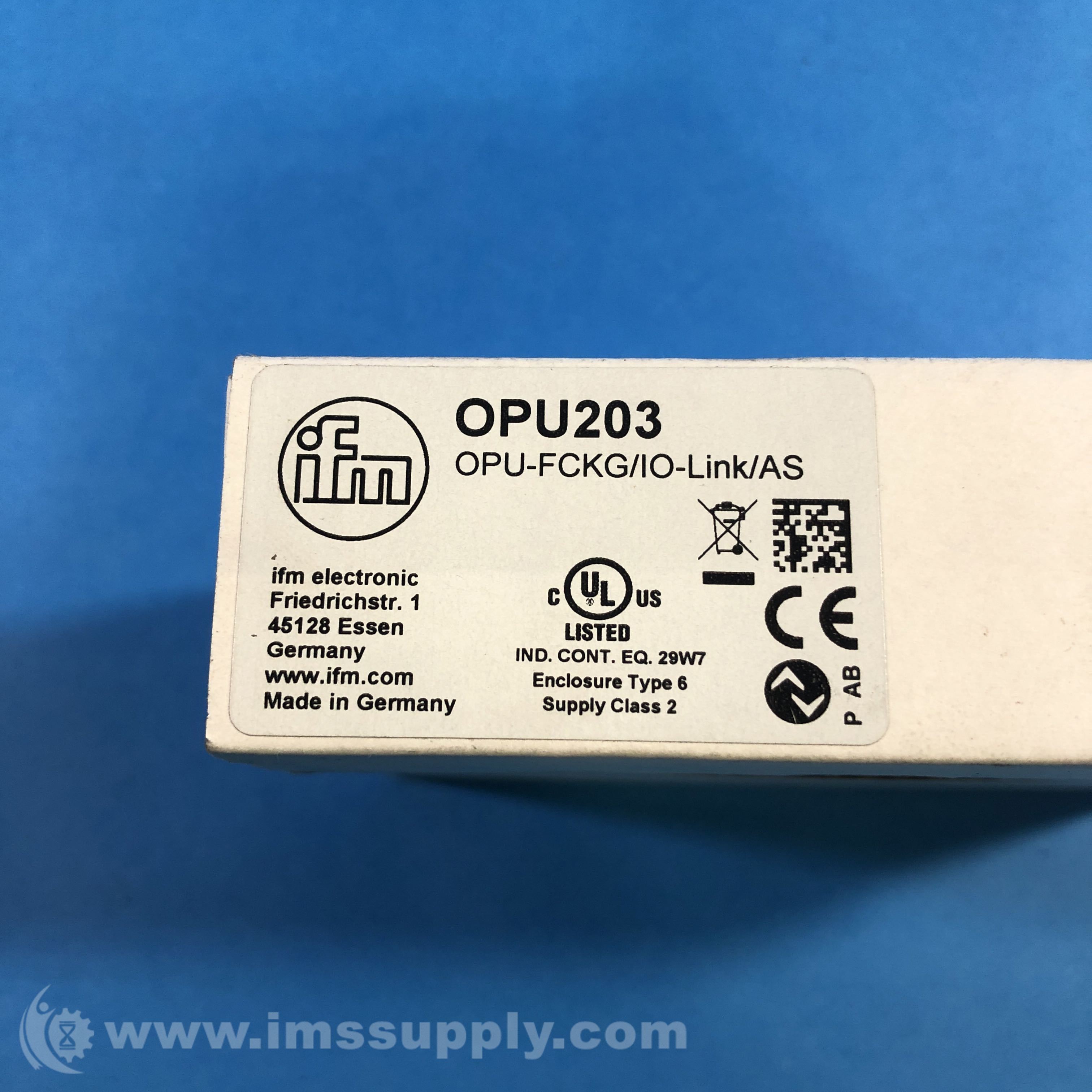 Ifm Efector OPU203 Photoelectric Fork Sensor - IMS Supply