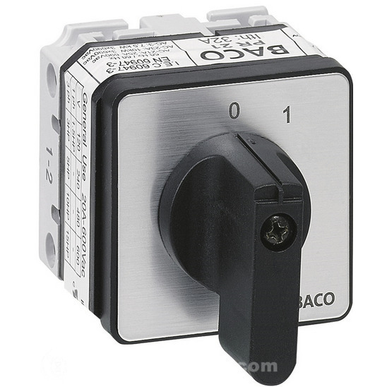 Baco Controls 227603 20 A On/Off Cam Switch, 1-Pole, 1-Contact - IMS Supply