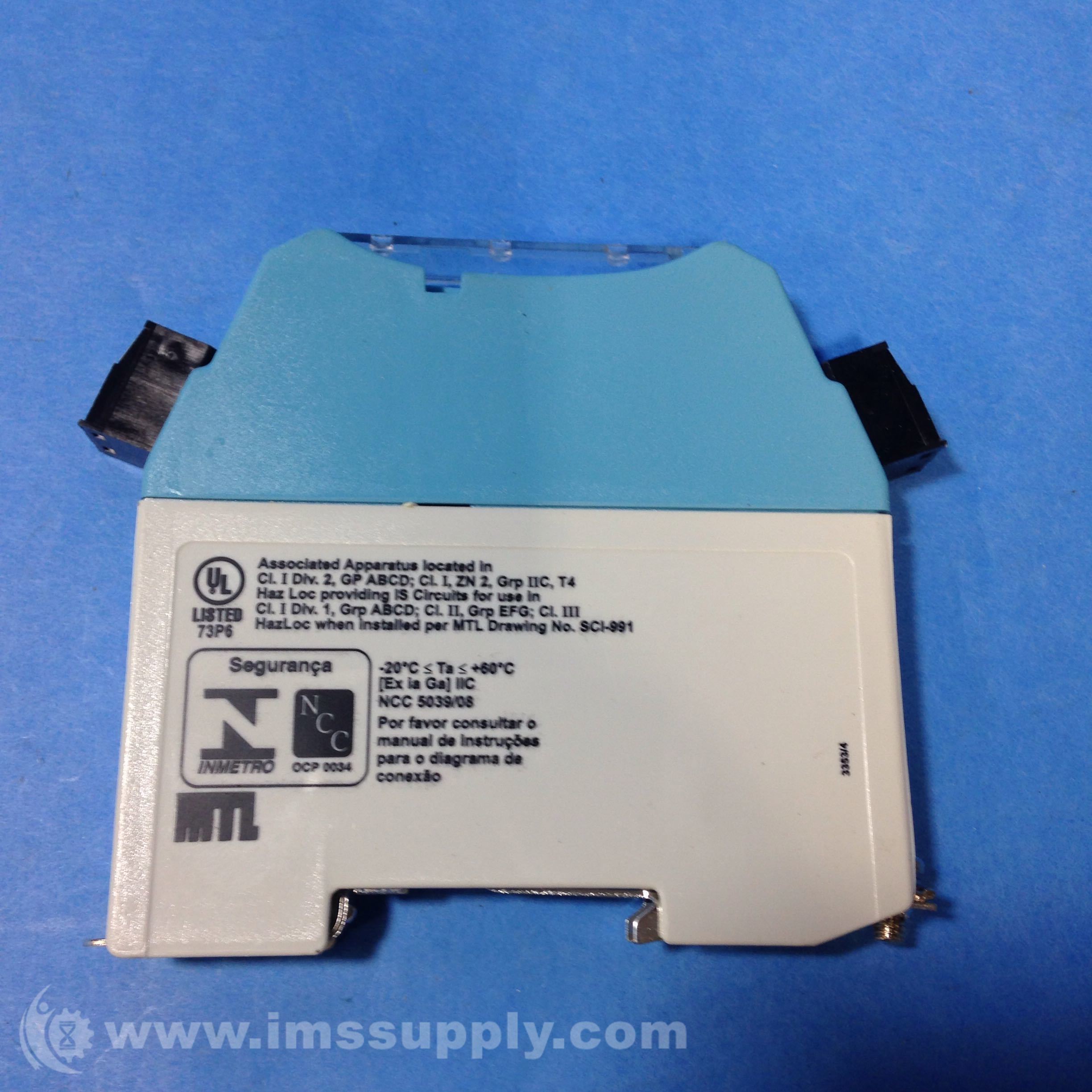 MTL Instruments Inc MTL7761Pac Shunt Diode Safety Barrier Relay - IMS ...