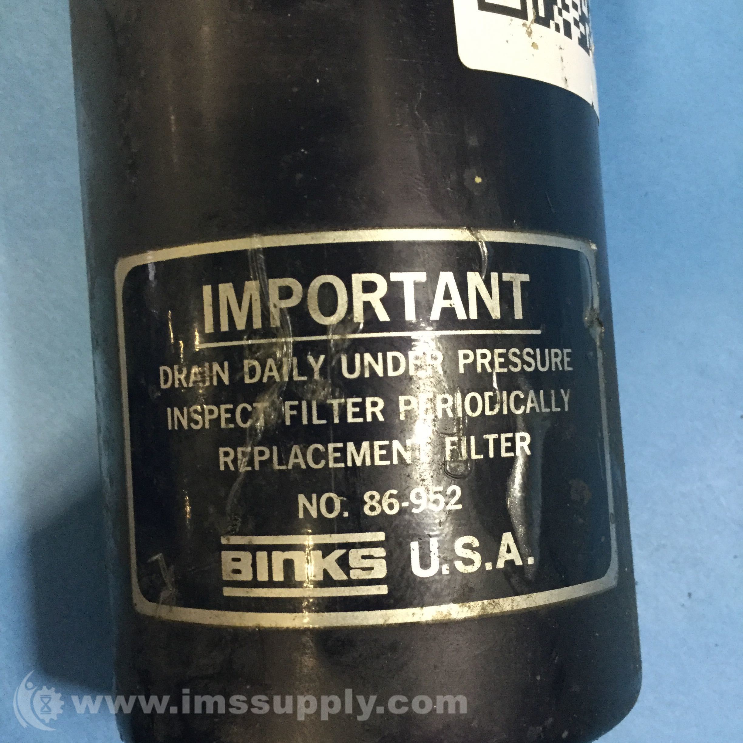 Binks 86-952 Air Filter Unit - IMS Supply