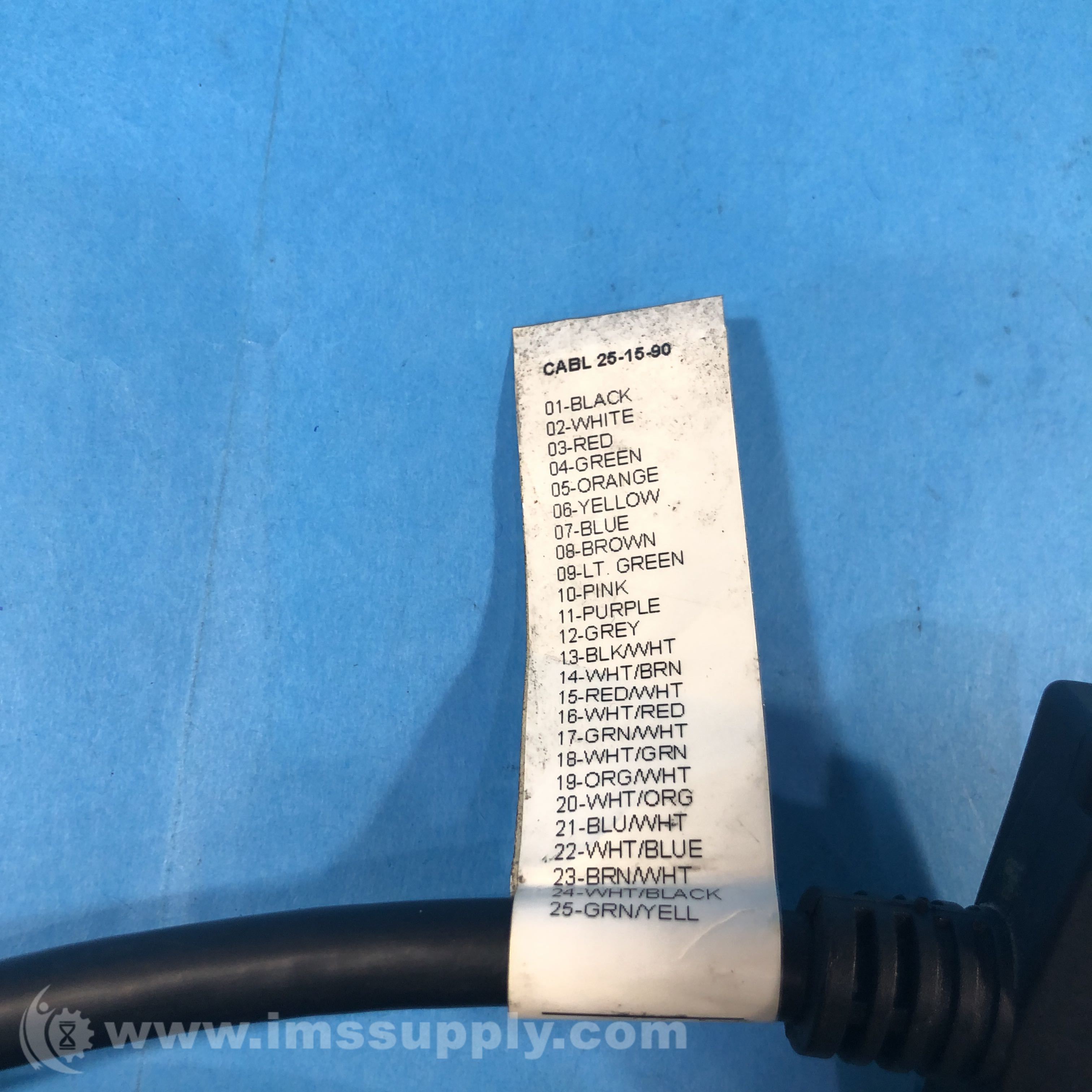 Numatics CABL 25-15-90 DB-25 25 Pin D Sub Connector Cable, 25 Pin - IMS ...