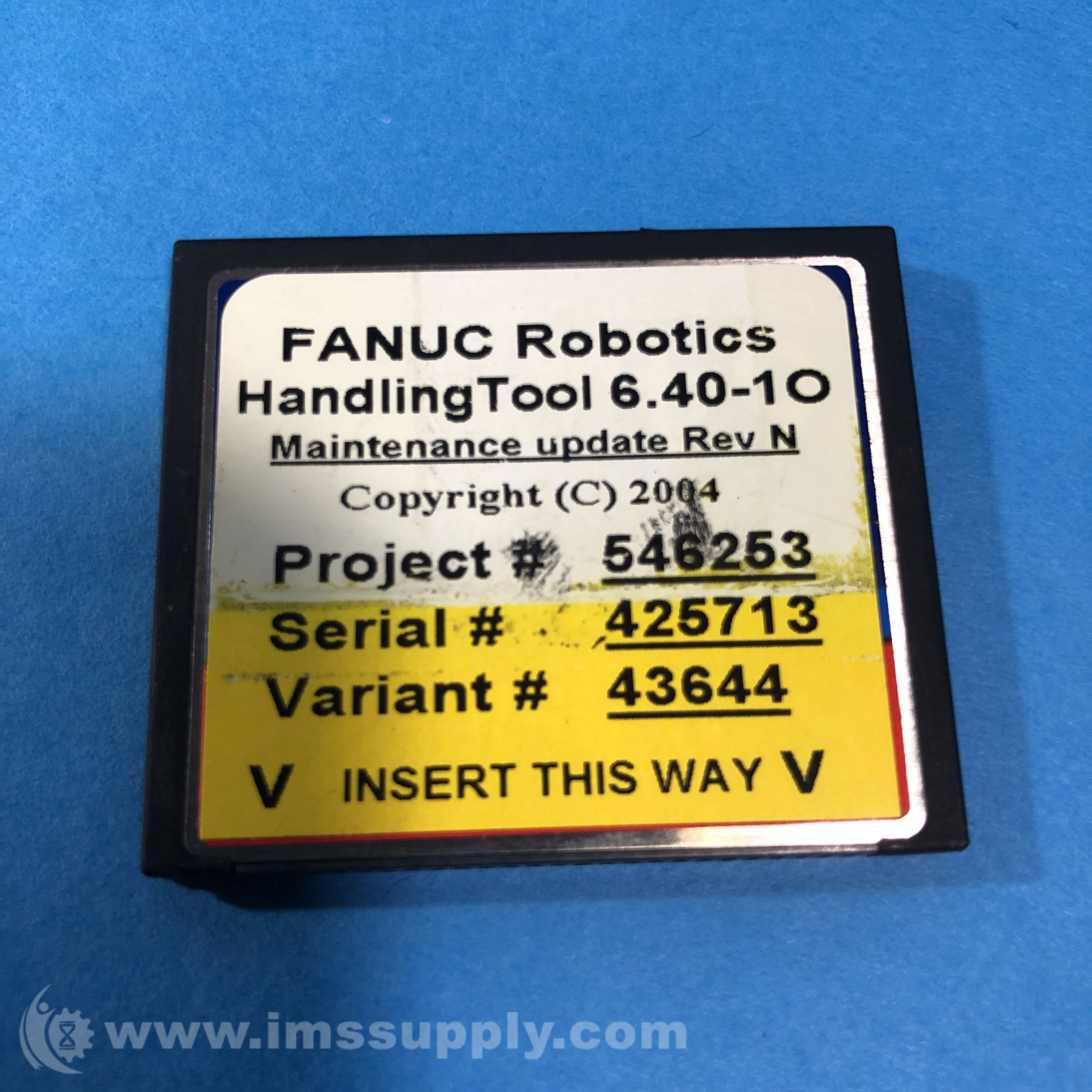 Fanuc 546253 Robotics Handling Tool Memory Compactflash SD Card - IMS ...