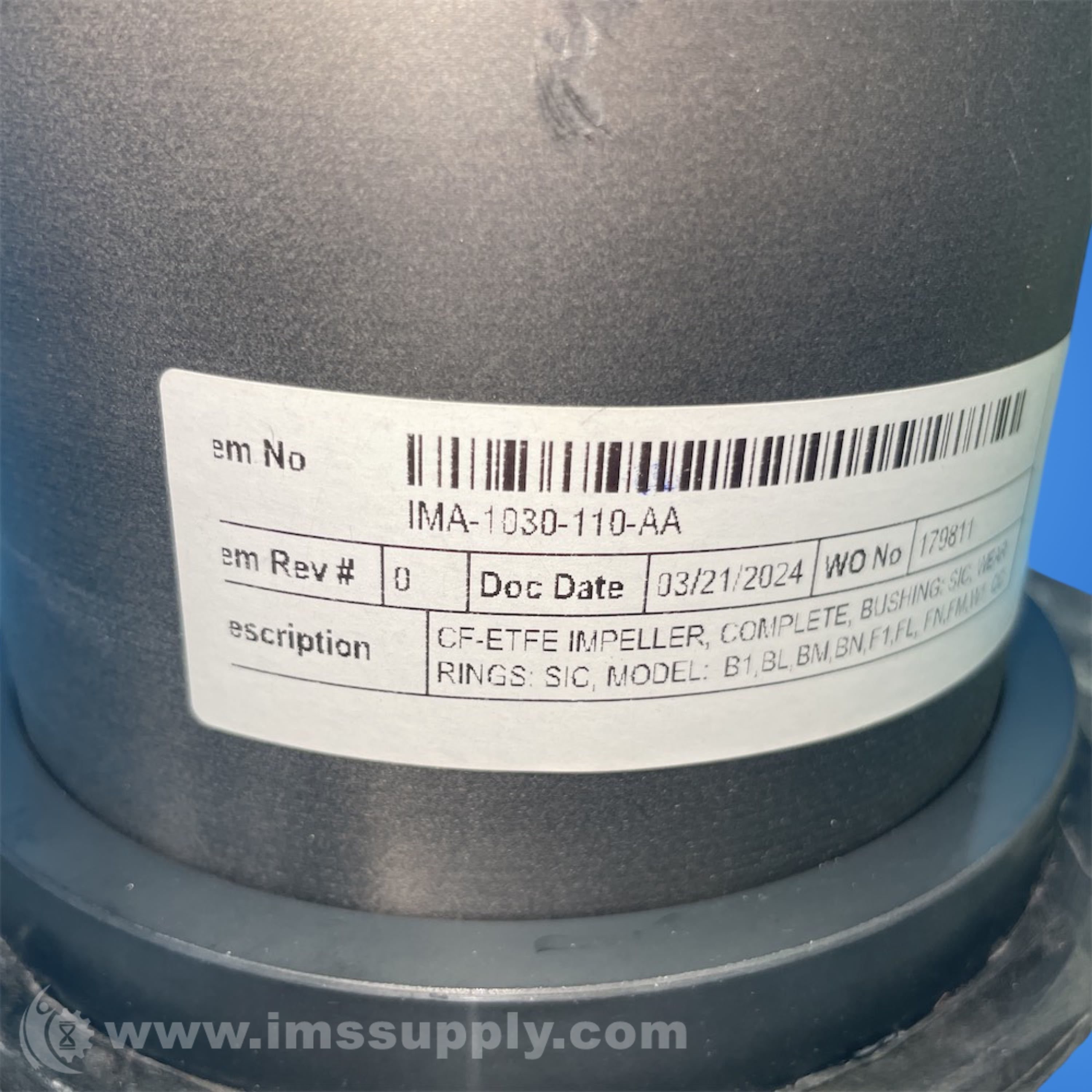 Innomag IMA-1030-110-AA Magnetic Drive Impeller - IMS Supply