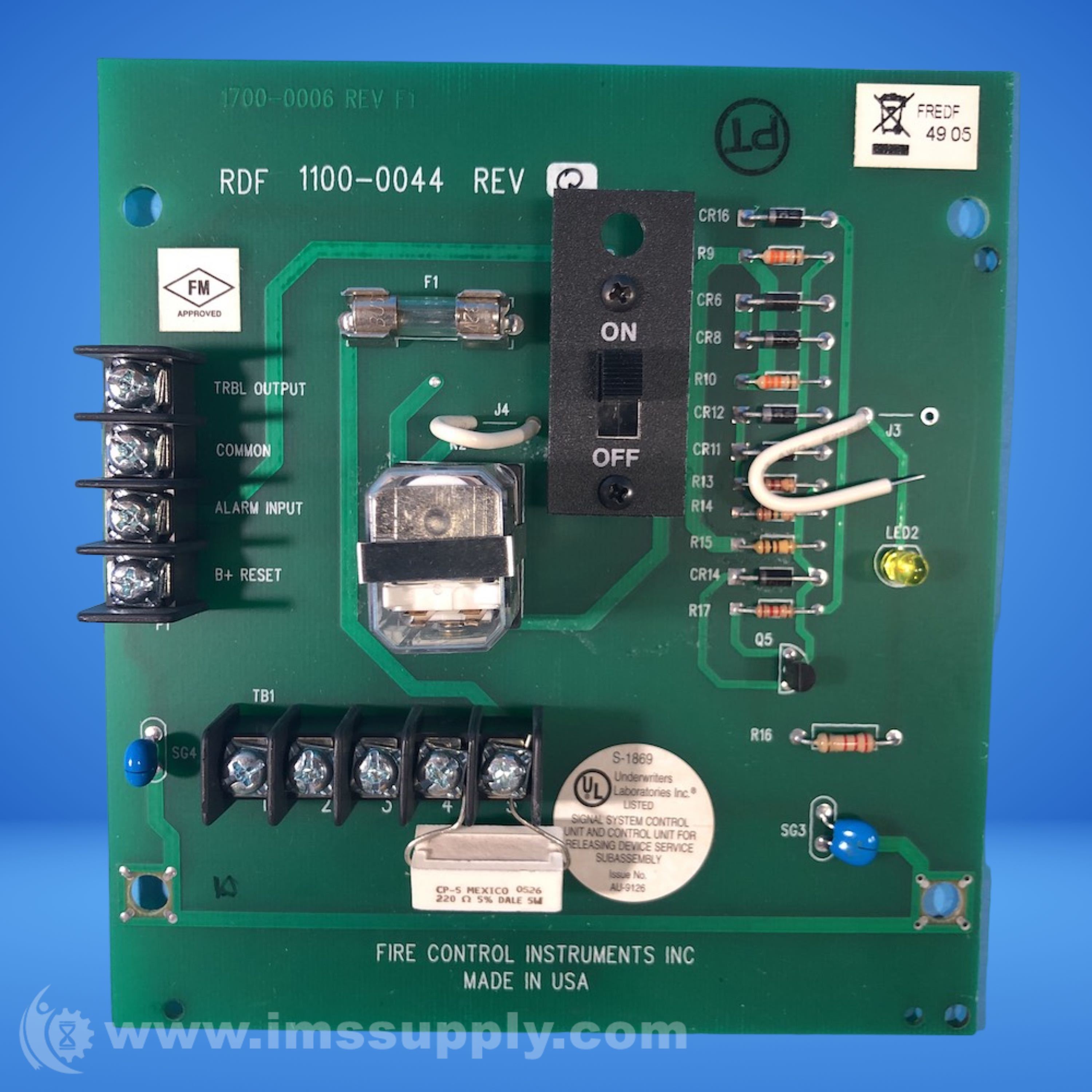 Fire Control Instruments Inc RDF 1100-0044 Circuit Board - IMS Supply