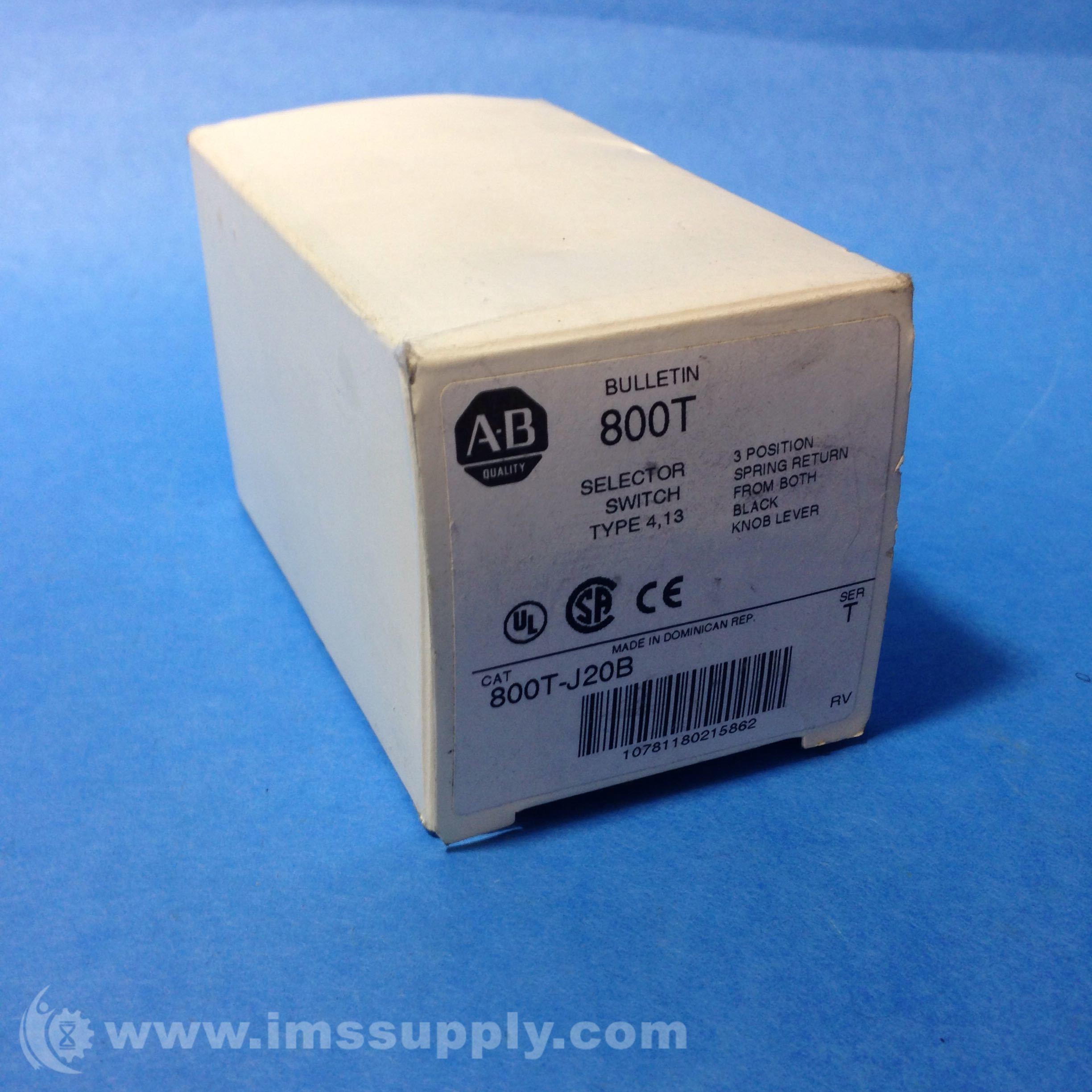 Allen Bradley 800T-J20B Switch - IMS Supply