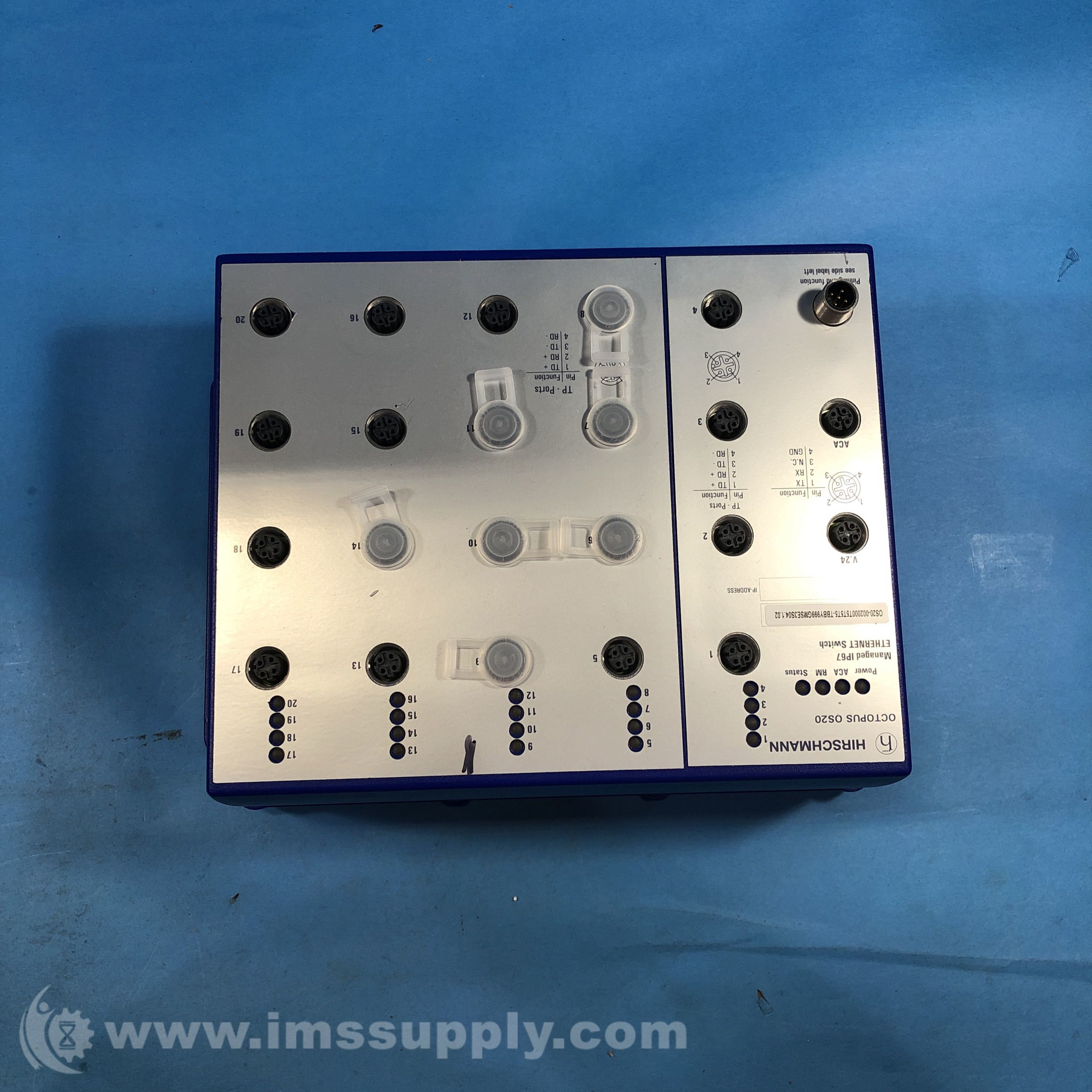 Hirschmann OCTOPUS OS20 Managaed IP67 Ethernet Switch - IMS Supply