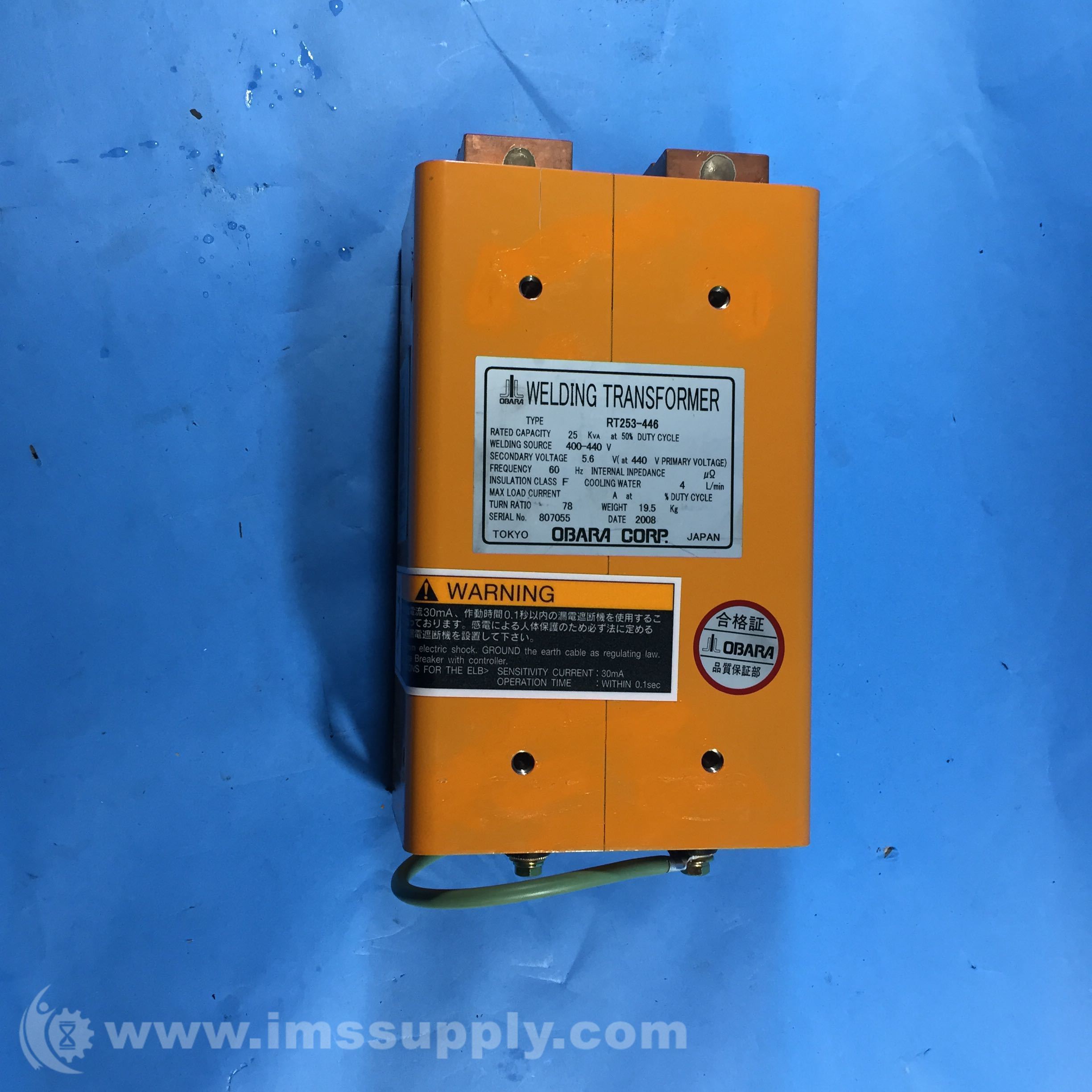 Obara RT253-446 Welding Transformer - IMS Supply