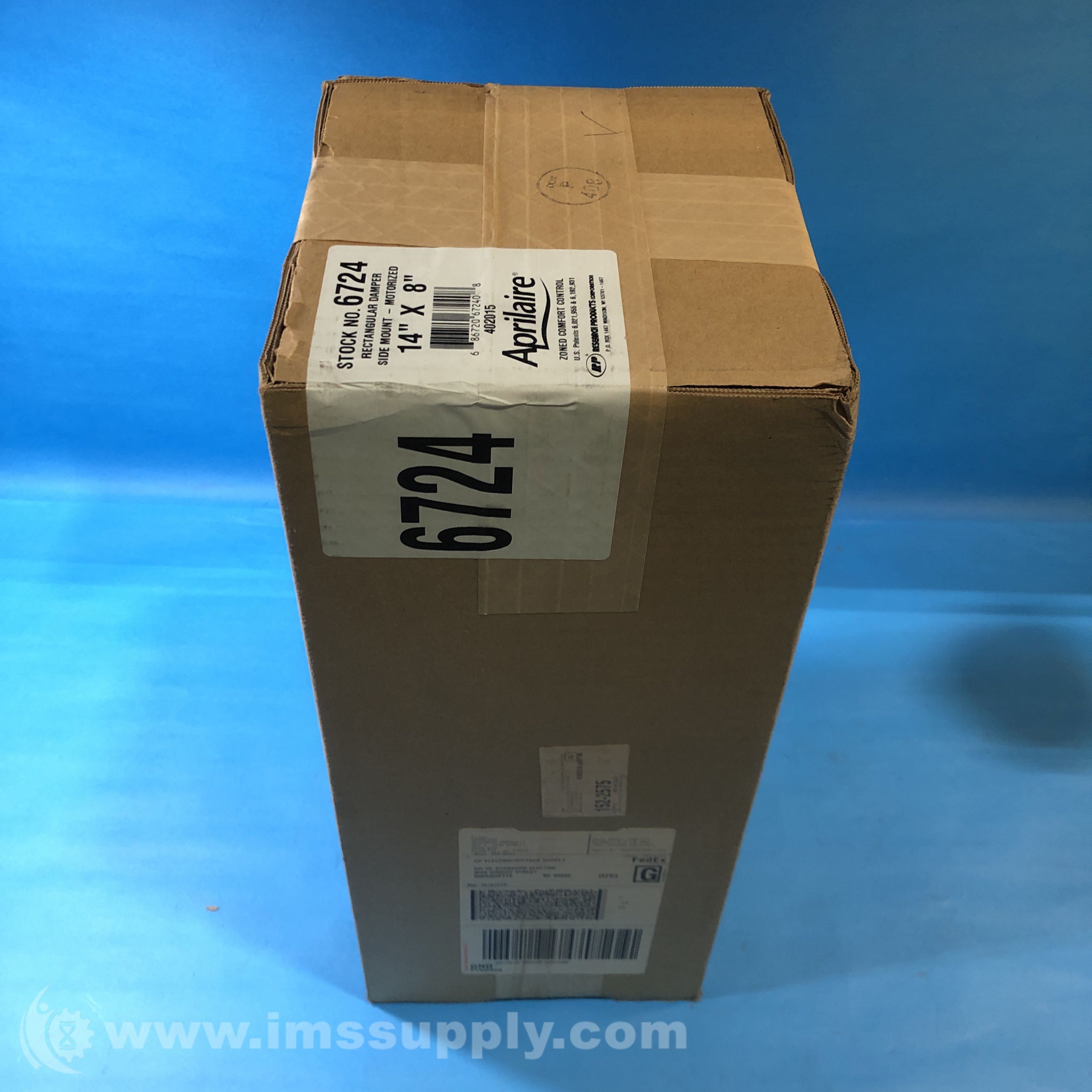 AprilAire 6724 14& x 8& Rectangular Damper Side Mount, Motorized - IMS ...
