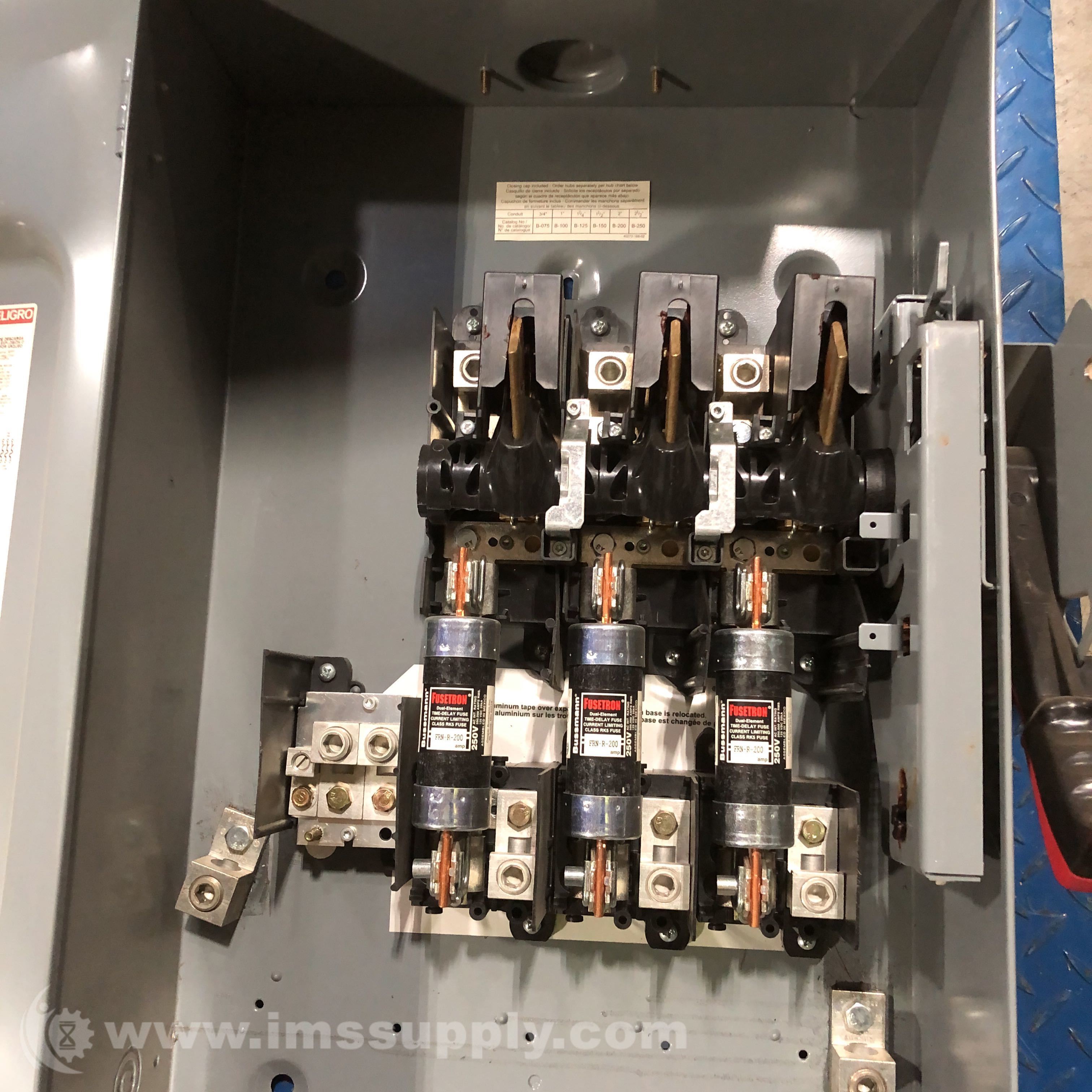 Square D H324NRB Heavy Duty Safety Switch, Fusible, 200A - IMS Supply