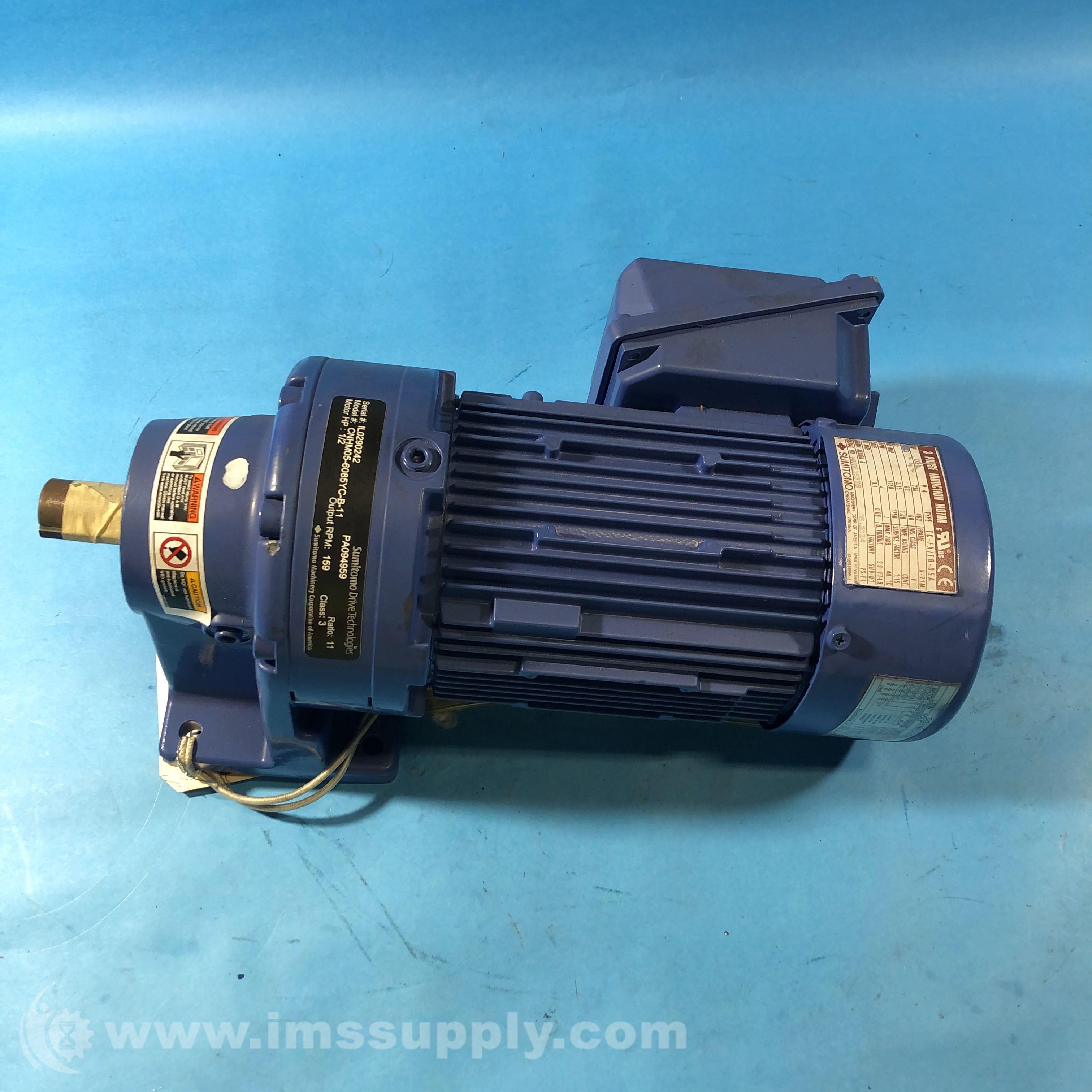 Sumitomo CNHM05-6085YC-B-11 3-Phase Induction Motor - IMS Supply