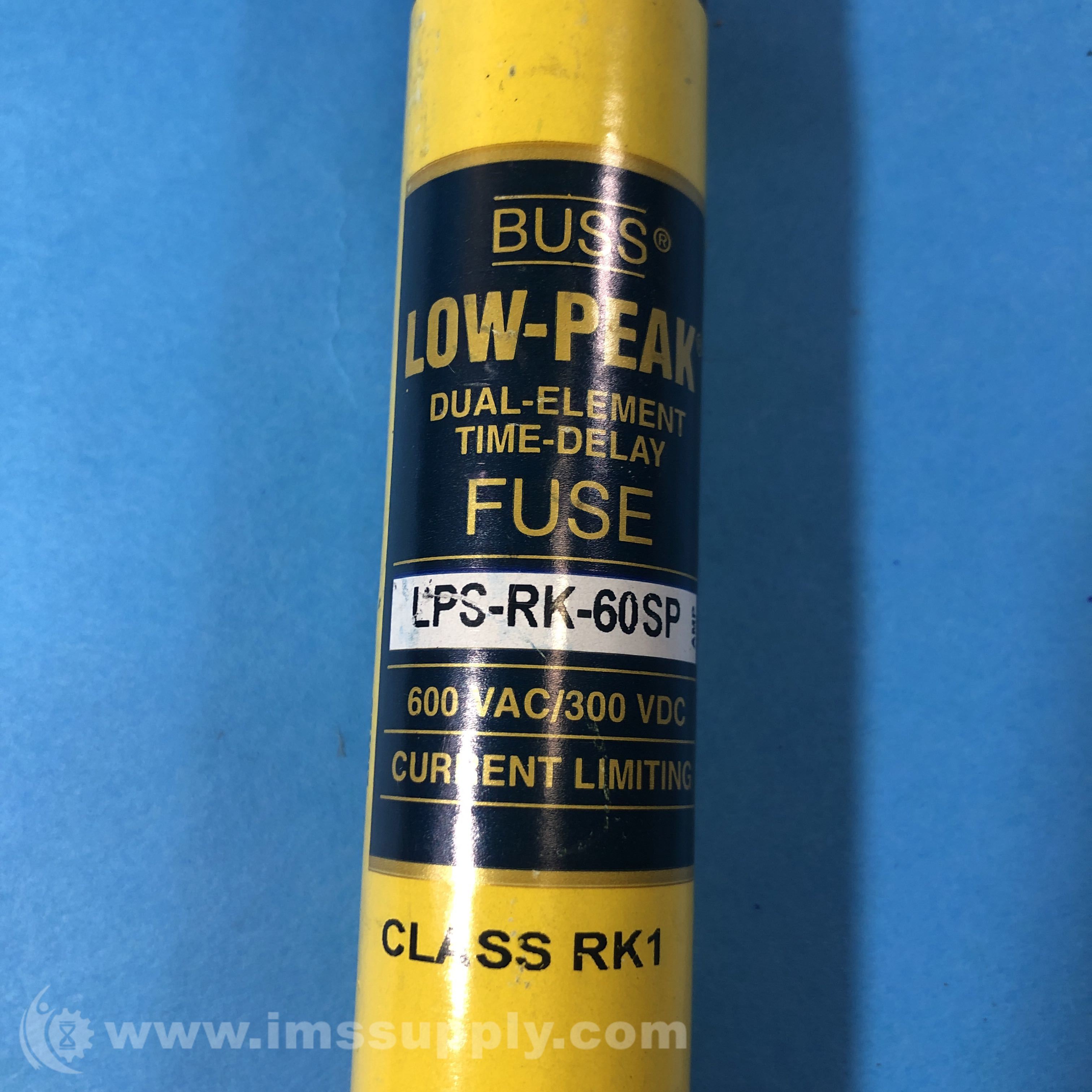 Bussmann LPS-RK-60SP Fuse: 60 A, 600V AC, 5-1/2 in L x 1-1/16 in - IMS ...