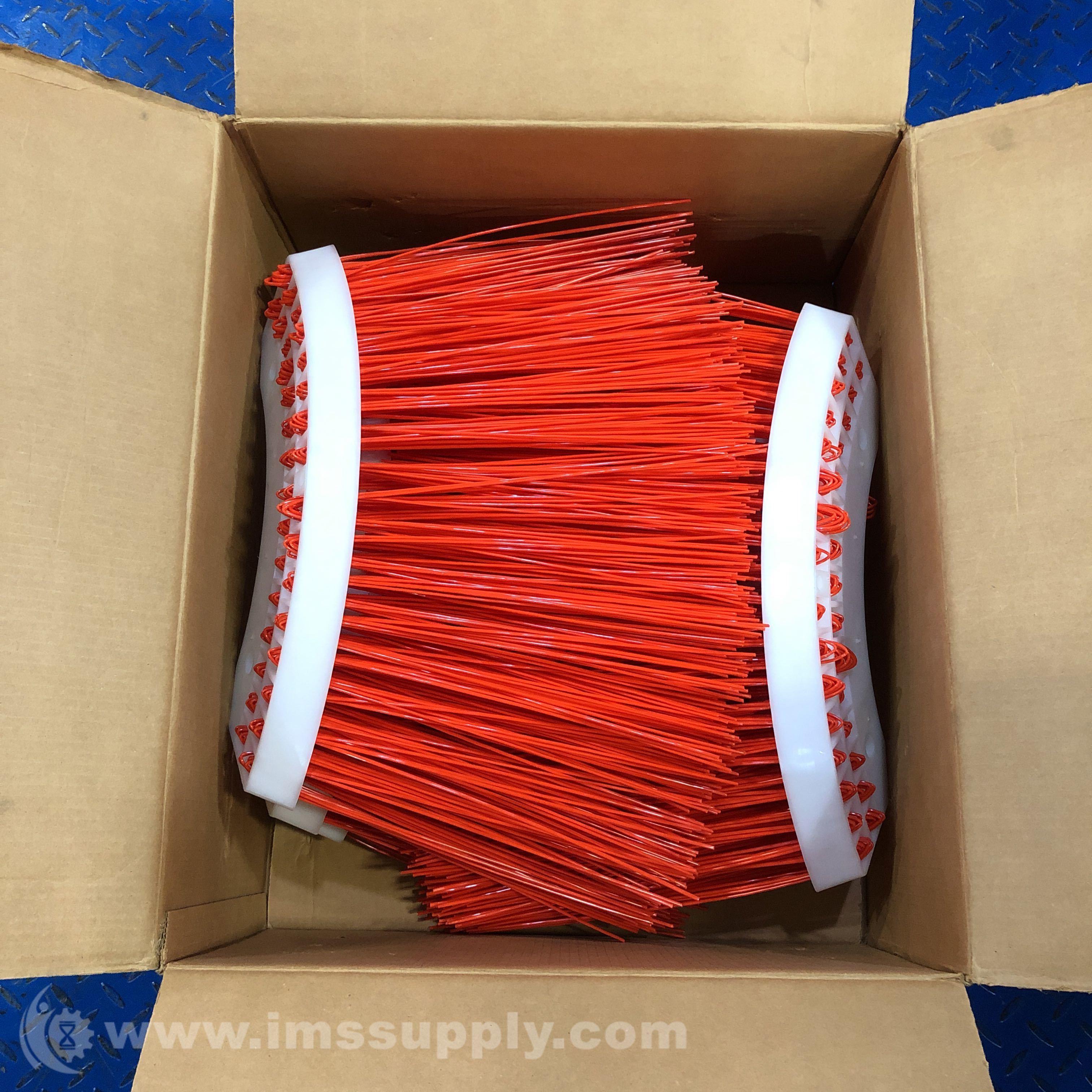 Elgin 1047327 5-Section Poly Gutter Broom Bear, Red, Box of 5 - IMS Supply