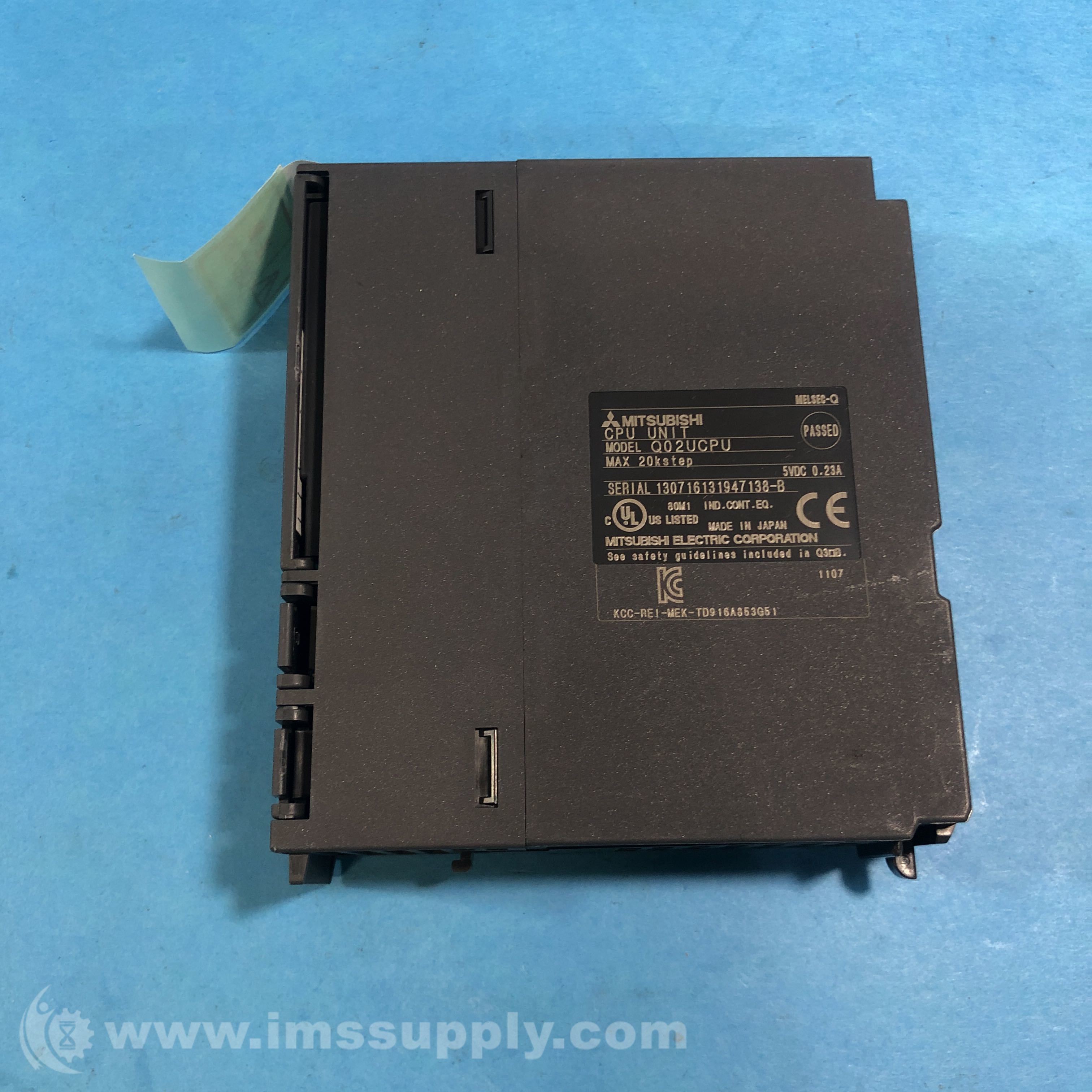 Mitsubishi Q02UCPU Universal Programmable Logic Controller - IMS Supply