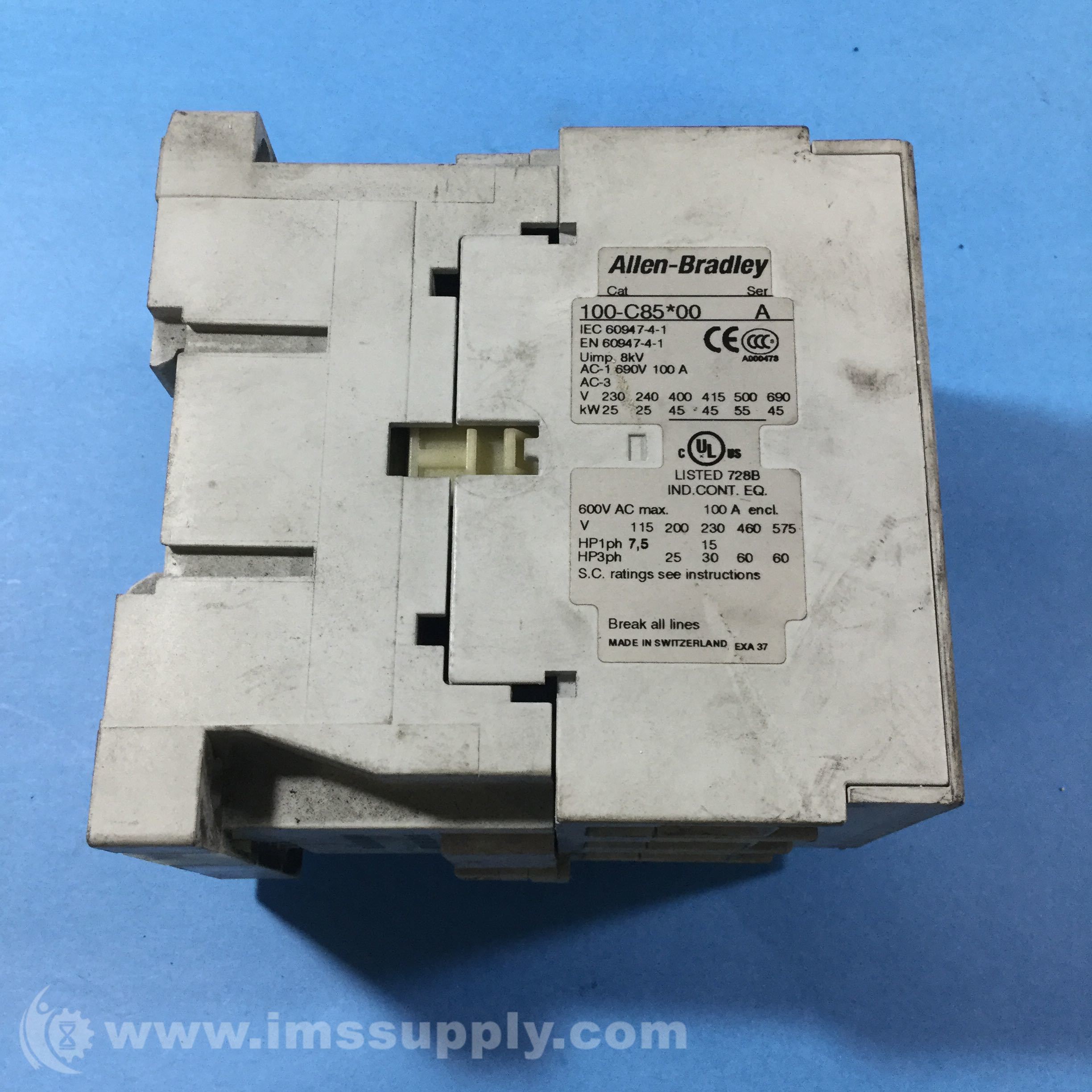 Allen Bradley 100-C85*00 Contactor - IMS Supply