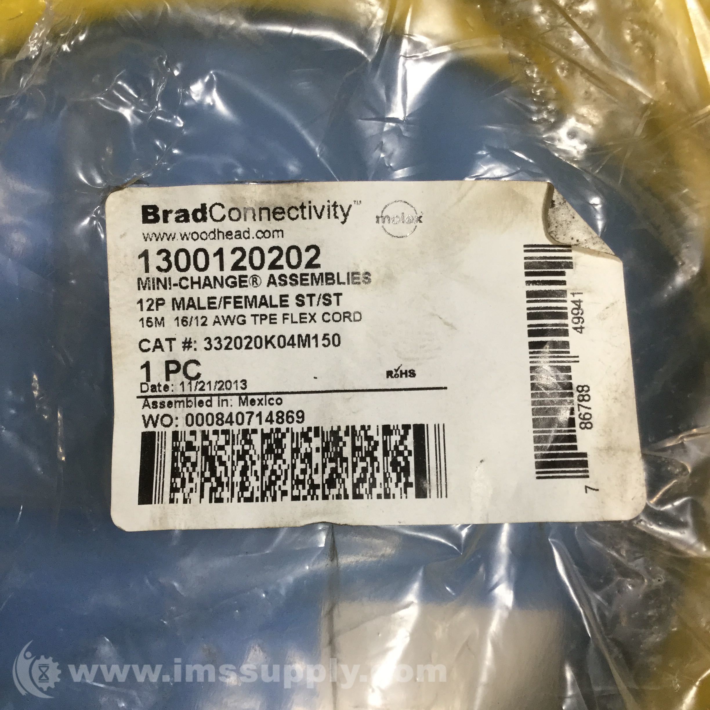 Woodhead Brad 1300120202 Connectivity - IMS Supply