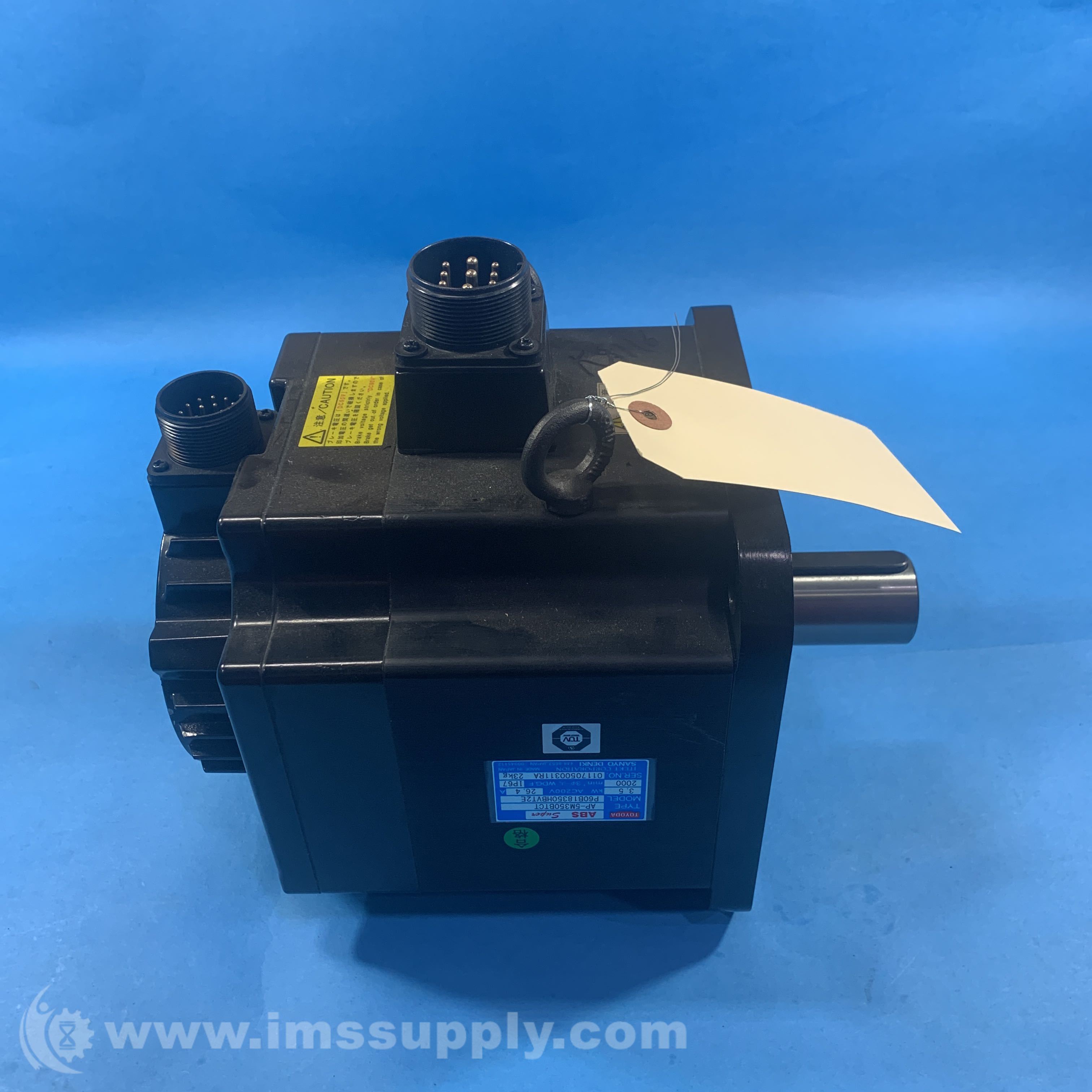 Sanyo Denki P60B18350HBVT2E ABS Super Servo Motor - IMS Supply