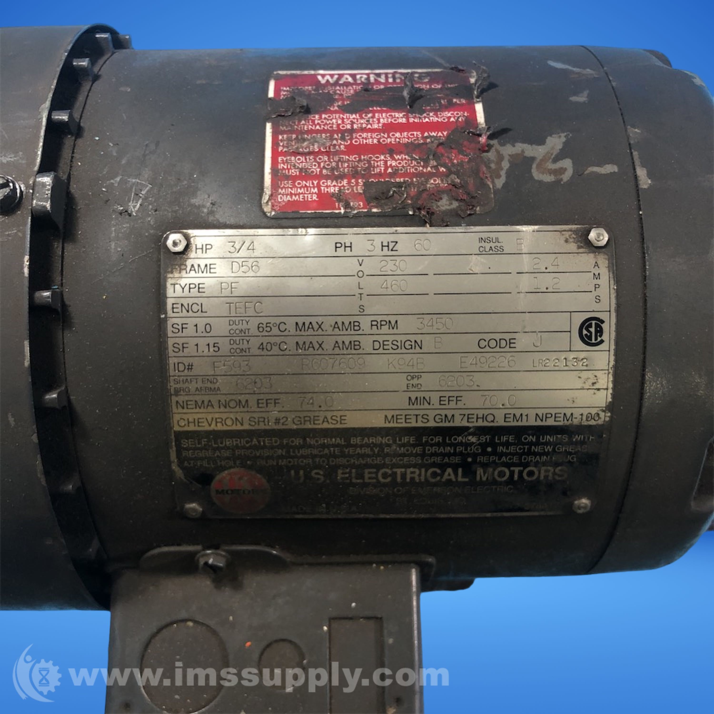 US Electrical Motors D56 - IMS Supply
