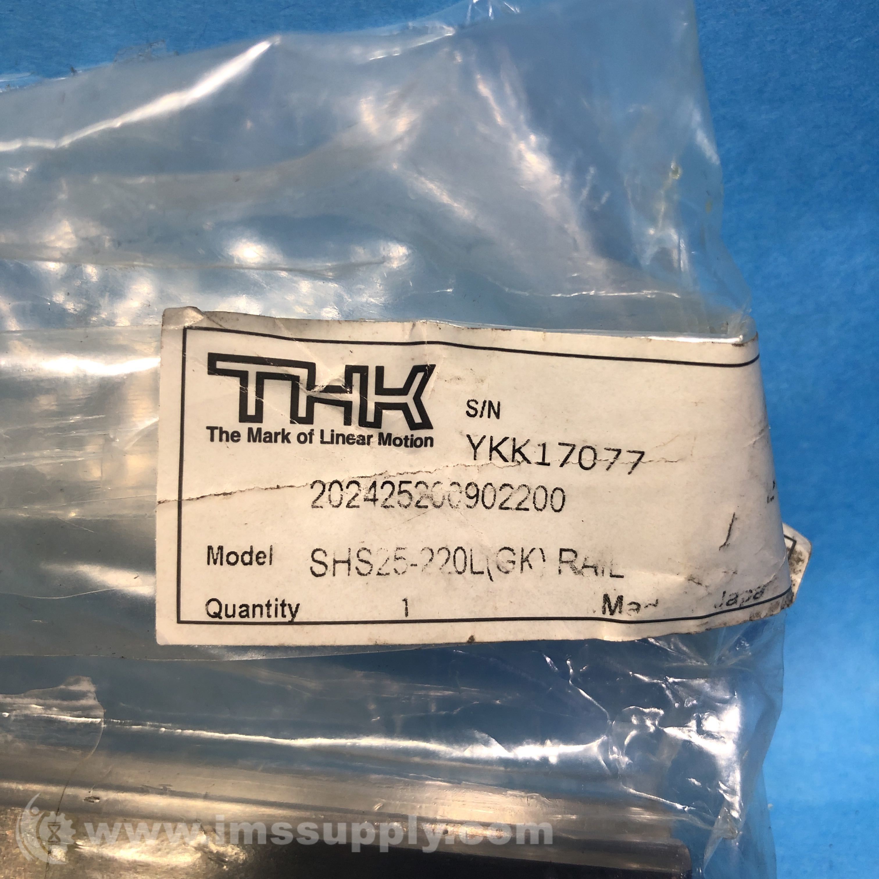 THK SHS25-220L(GK)RAIL Linear Rail - IMS Supply