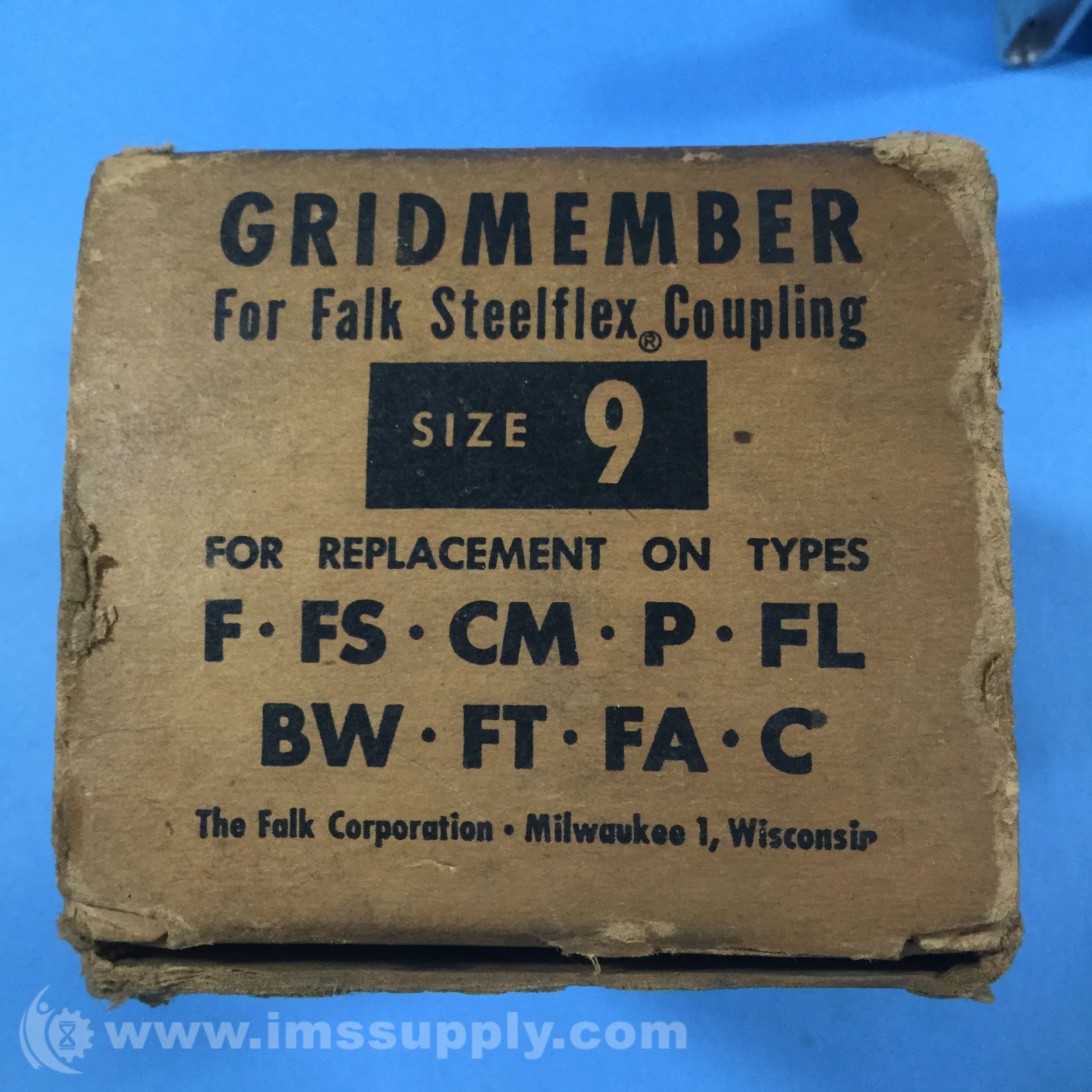Falk 706392 Size 9 Steelflex Coupling Gridmember - IMS Supply