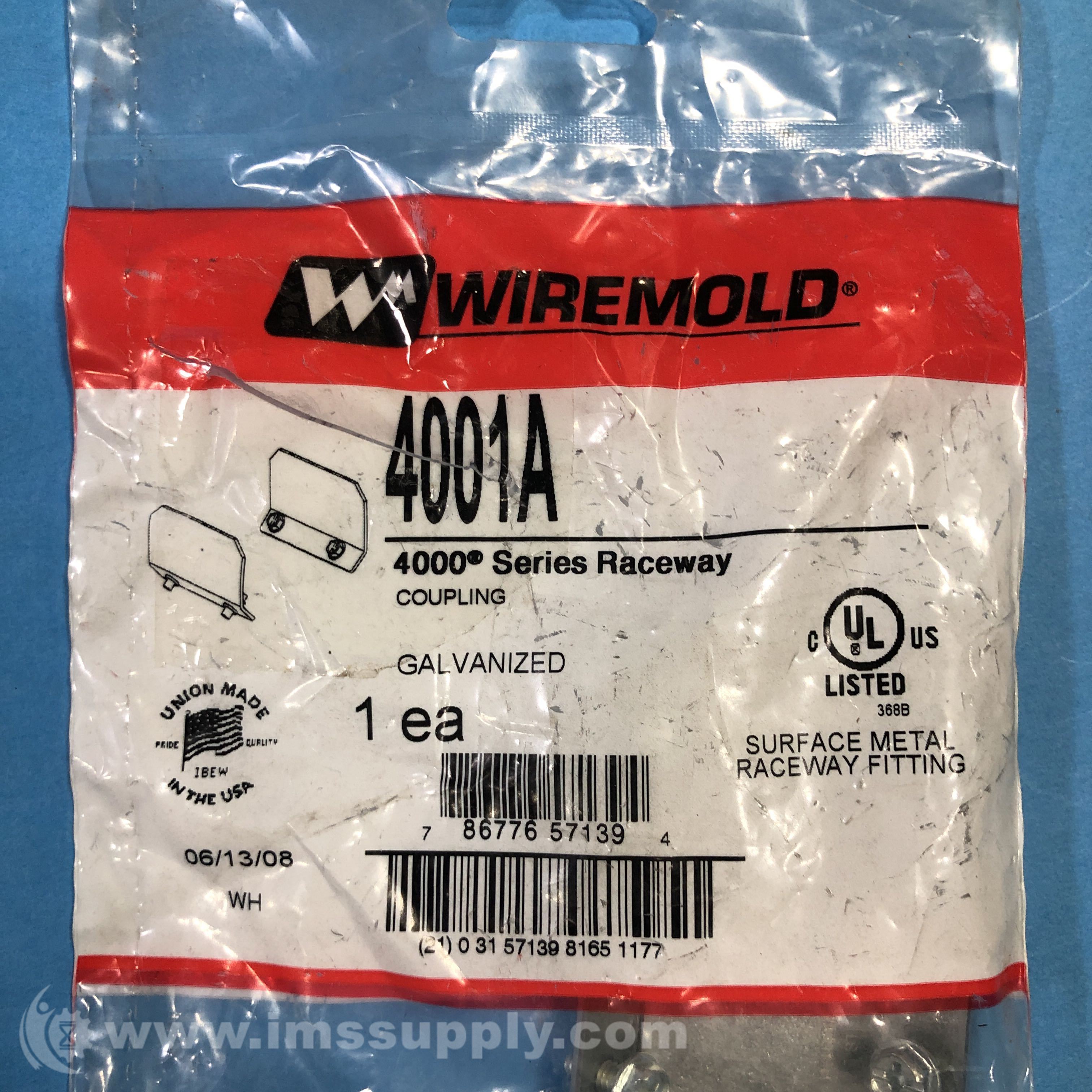 Wiremold 4001A Coupling Raceway - IMS Supply