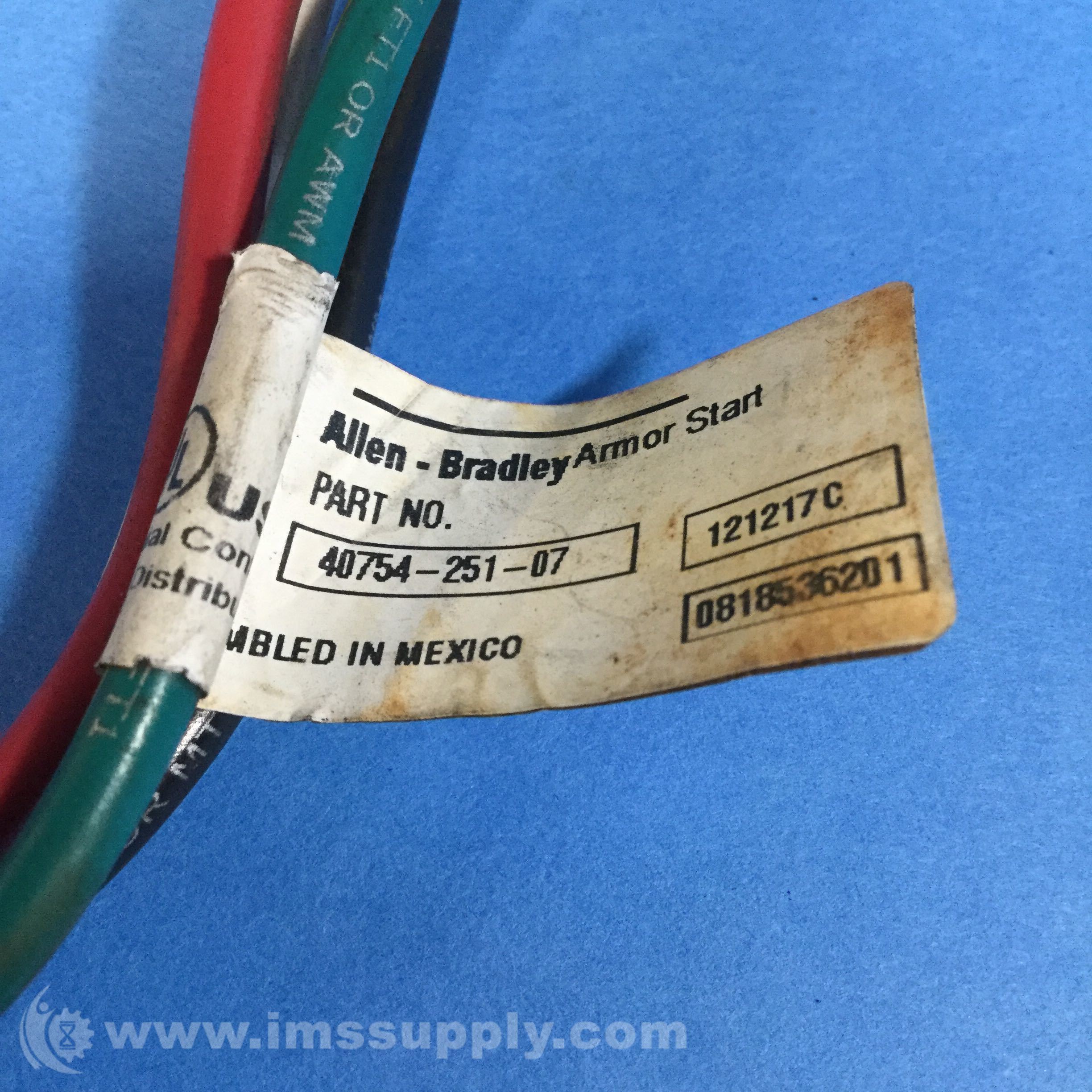 Allen Bradley 40754-251-07 Armor Start Receptacle - IMS Supply