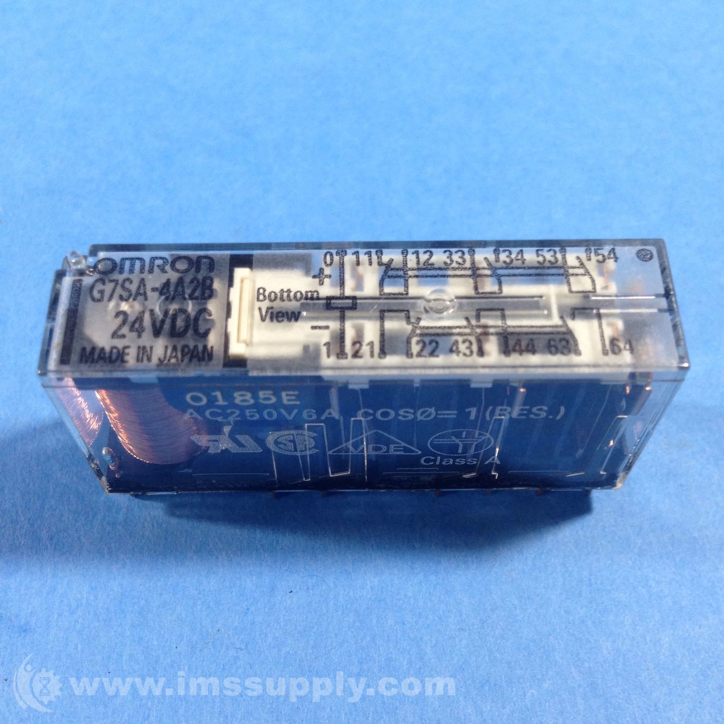 Omron G7SA-4A2B DC24 Coil Electromechanical Relay - IMS Supply