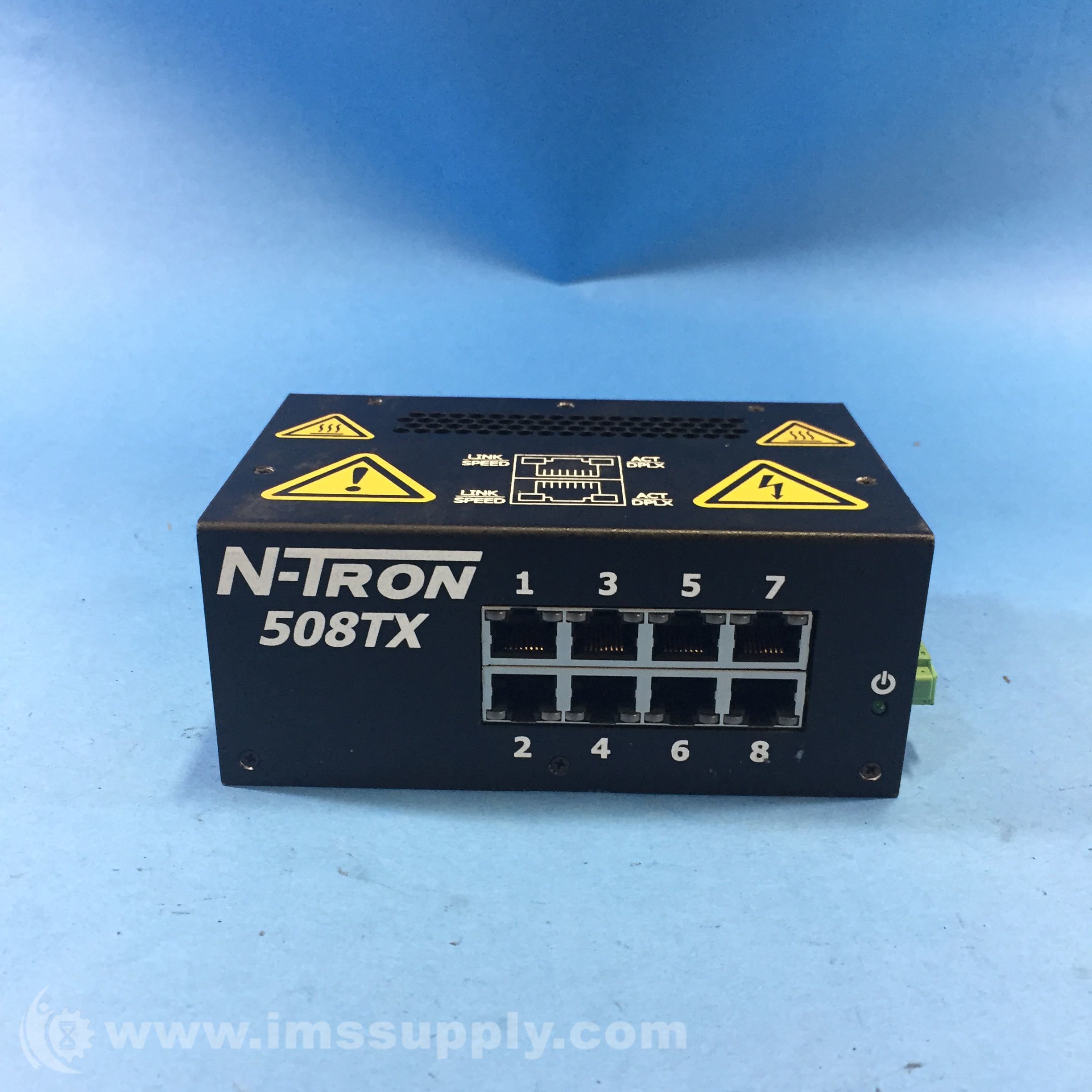 Red Lion Controls 508TX N-Tron Ethernet Switch, 8x10/100BaseTX - IMS Supply