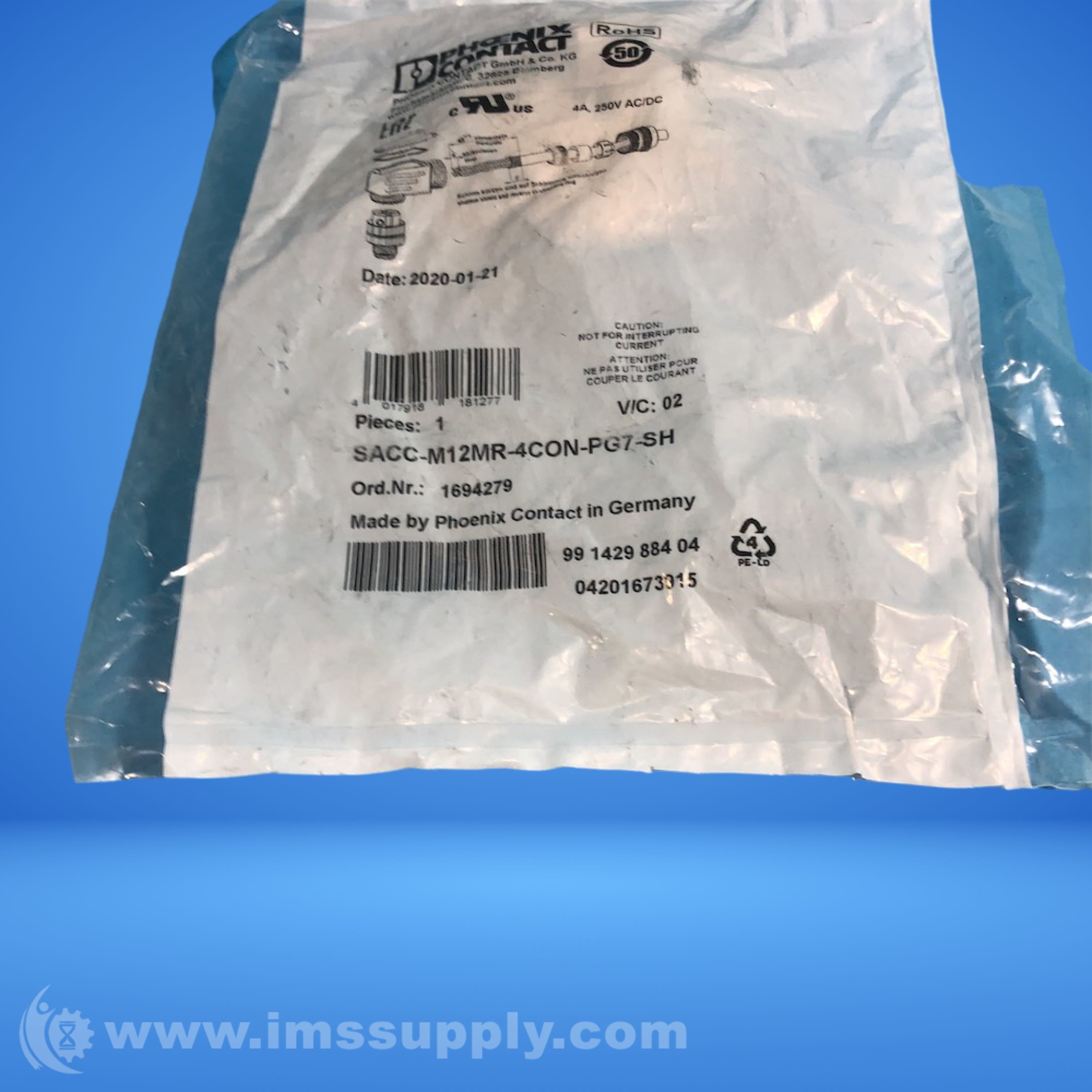 Phoenix Contact SACC-M12MR-4CON-PG7-SH Universal Connector - IMS Supply