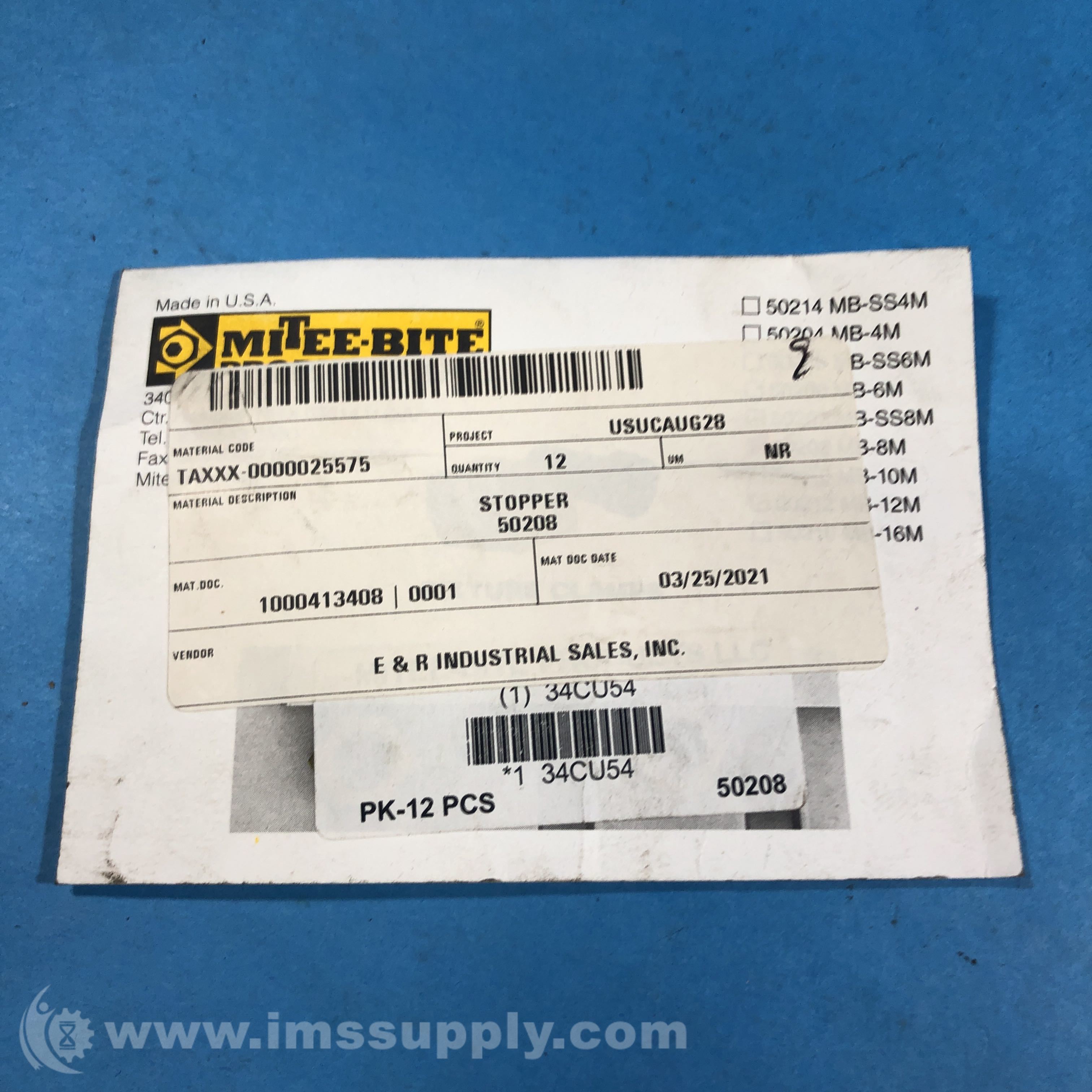 MITEE BITE 50208 Pack of 12 Hexagonal Fixture Clamps - IMS Supply