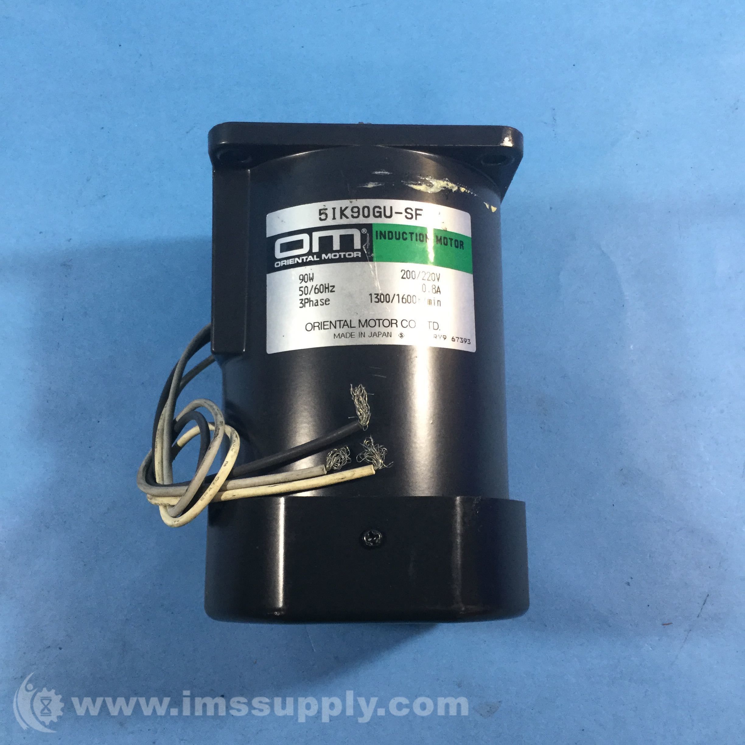 Oriental Motor 51K90GU-SF 3-Phase Induction Motor 90W 50/60Hz - IMS Supply