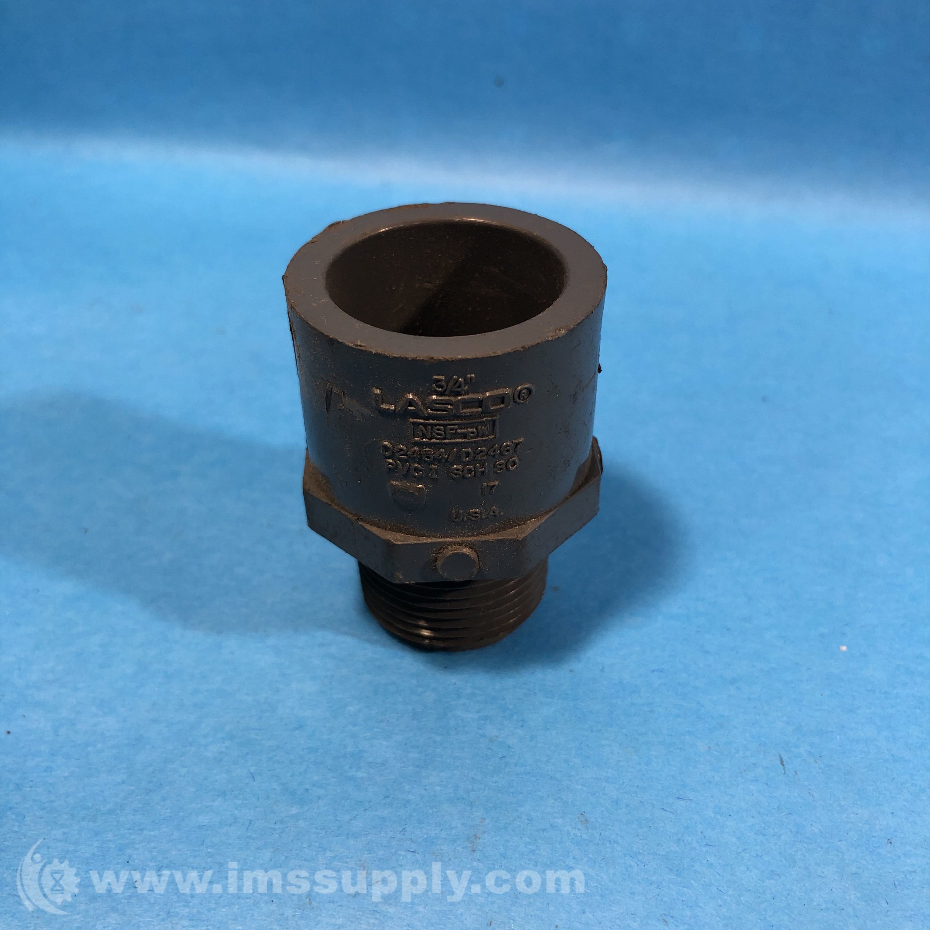 Lasco PVC SCH 80 Male Adapter, 3/4 - IMS Supply