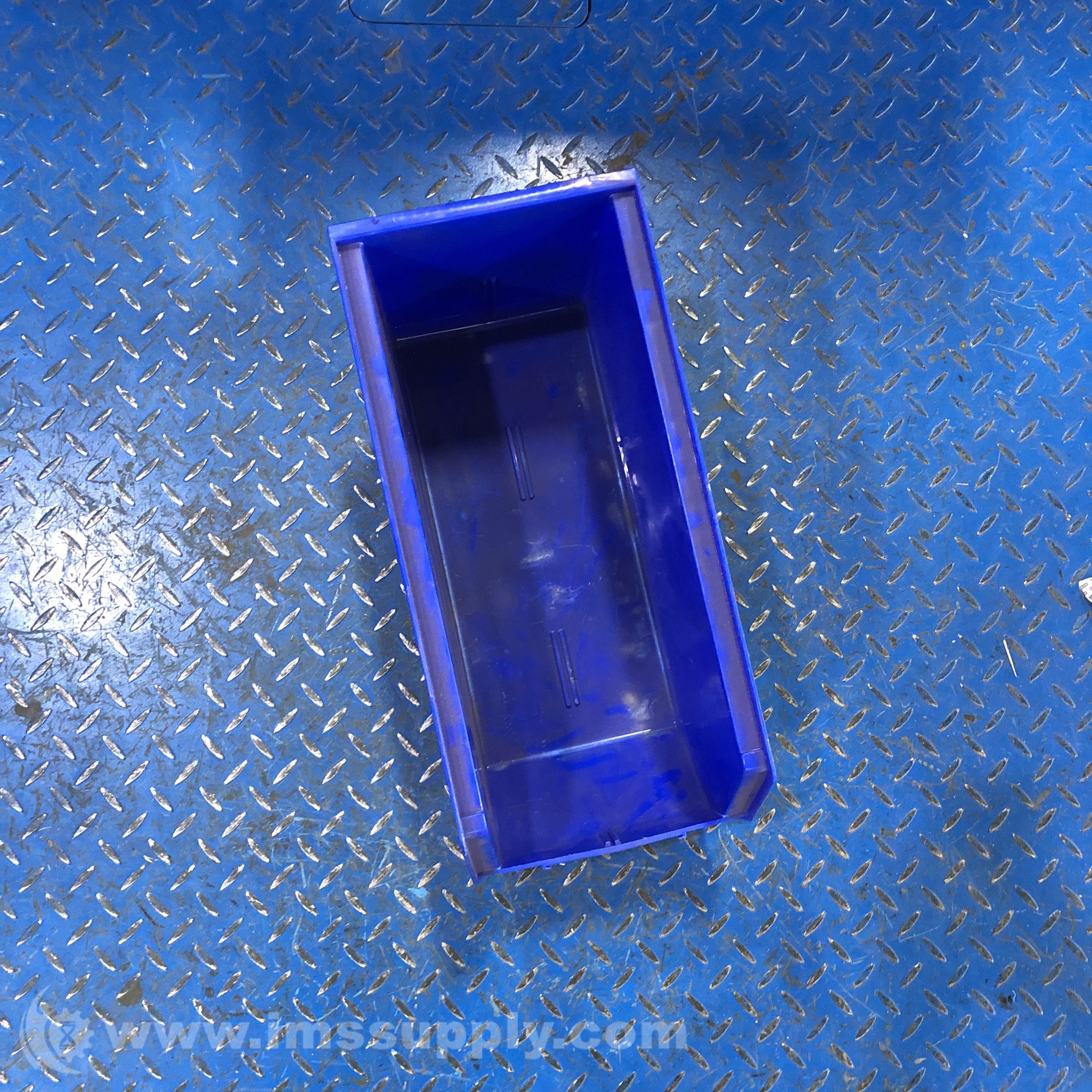 Uline S-14454 Plastic Stackable Bins - 18 x 8 x 9in Blue - IMS Supply