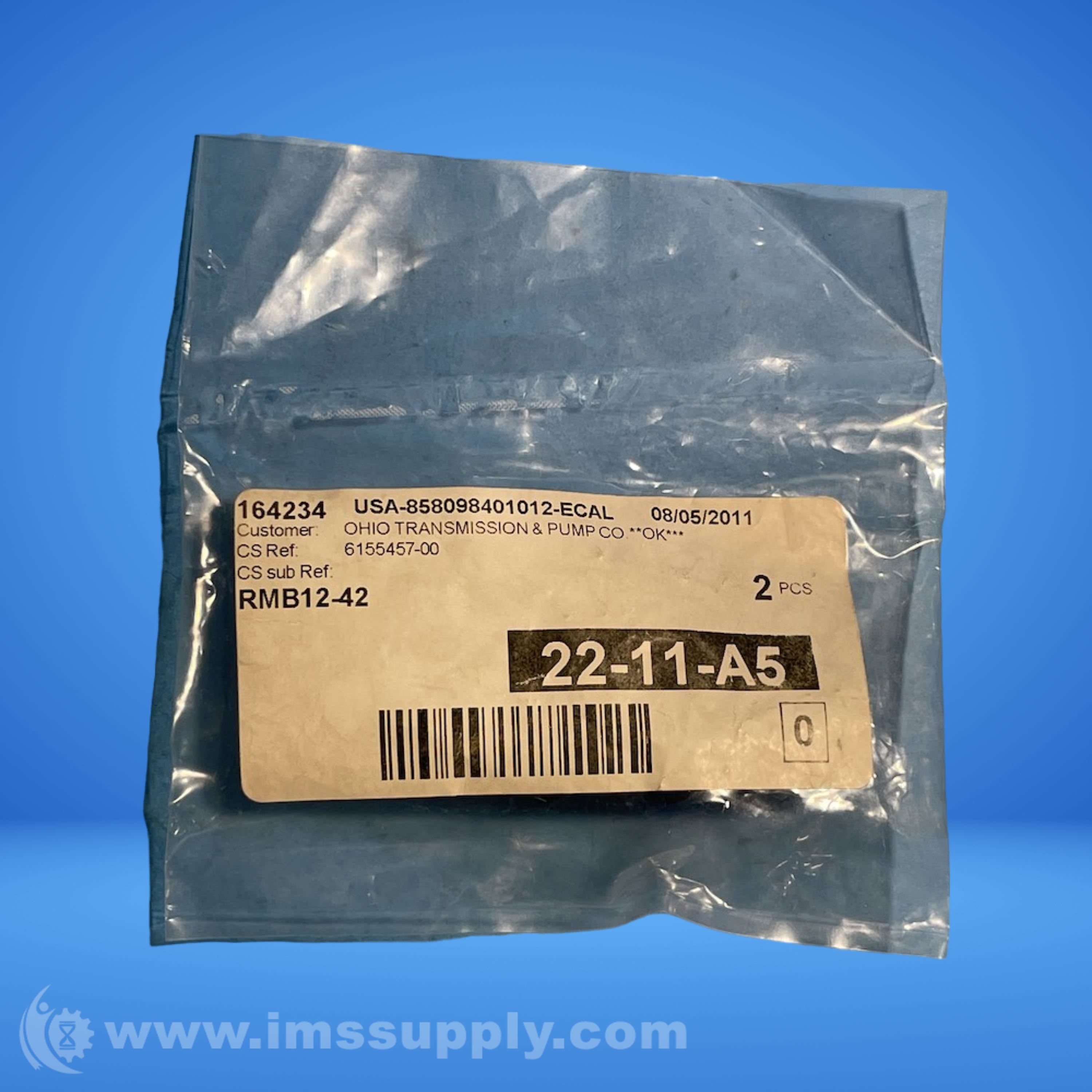 Misumi RMB12-42 Hex Head Reamer Bolt Bag of 2 - IMS Supply